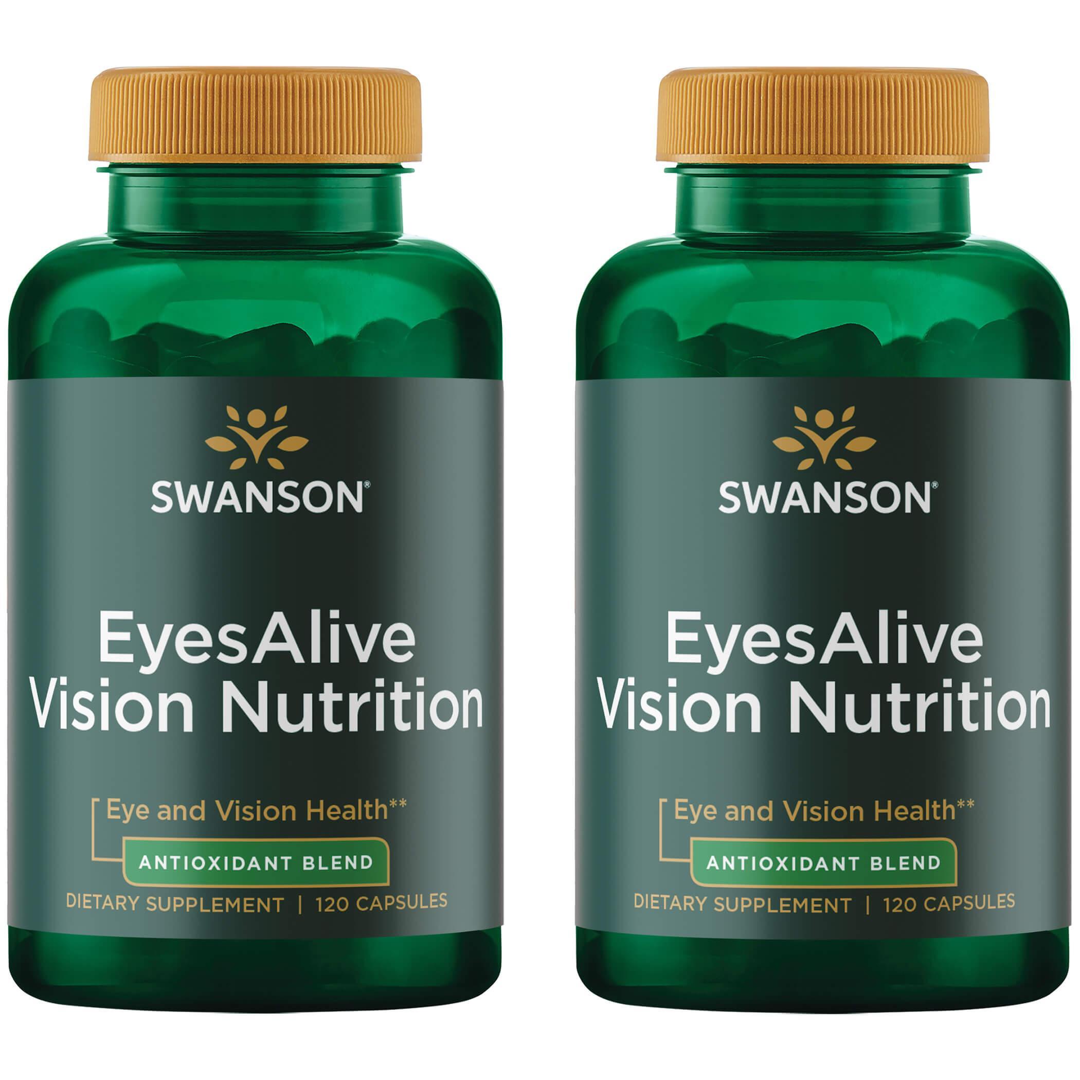 Swanson Eyesalive Vision Nutrition 120 Caps 2 Pack - Walmart.com