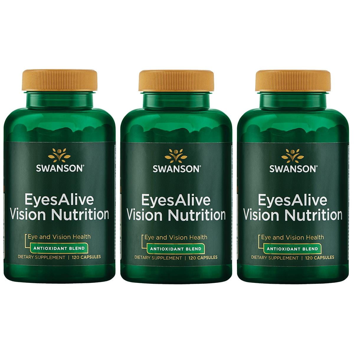 Swanson Eyesalive Vision Nutrition 120 Caps 3 Pack - Walmart.com