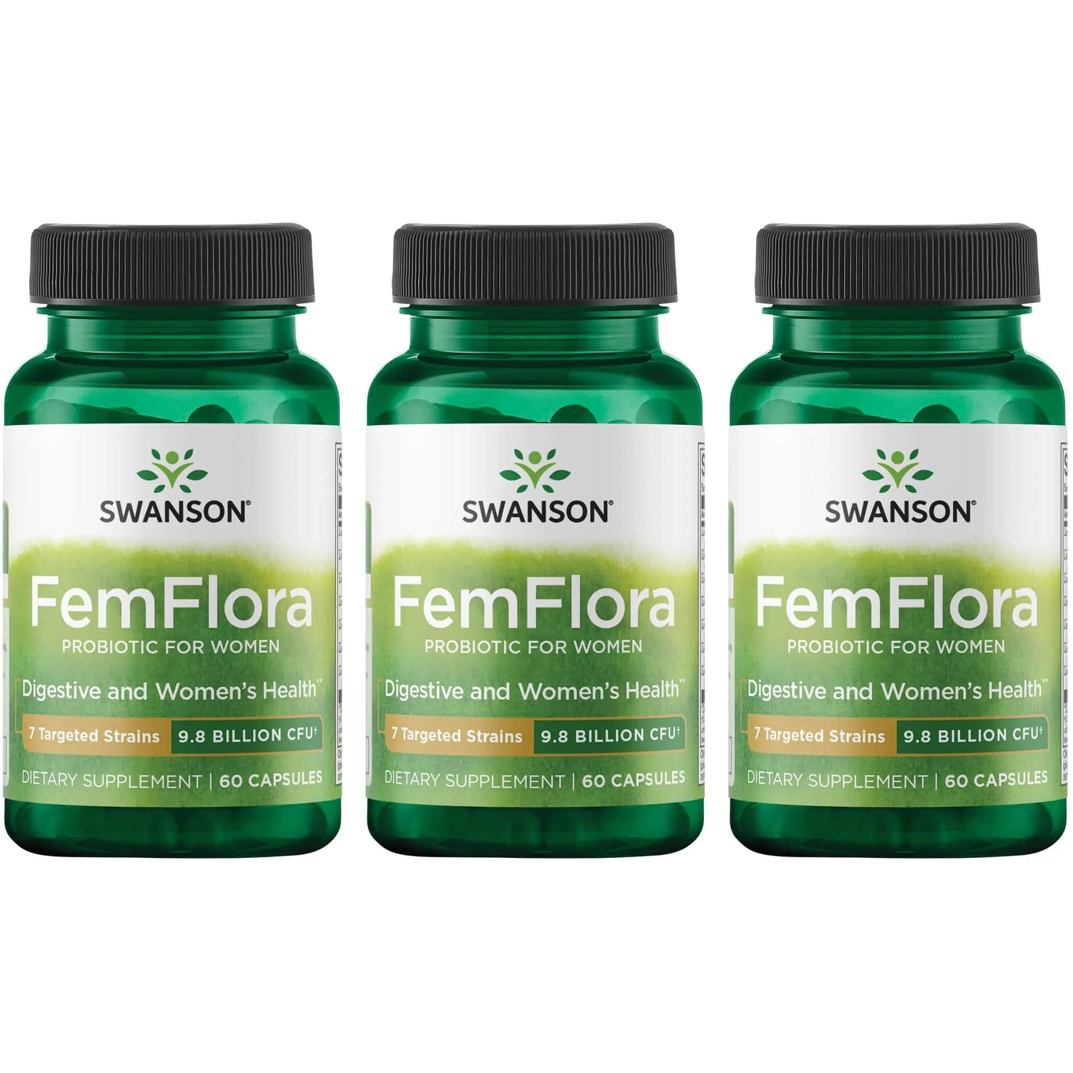 Swanson FemFlora - Feminine Probiotic Supplement Supporting Flora of ...