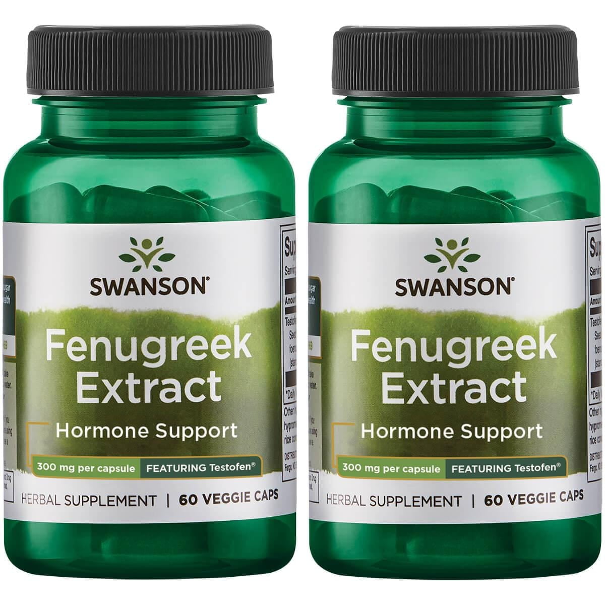 Swanson Ultra Fenugreek Extract Testofen 300 mg, Hormonal Support, 60 ...