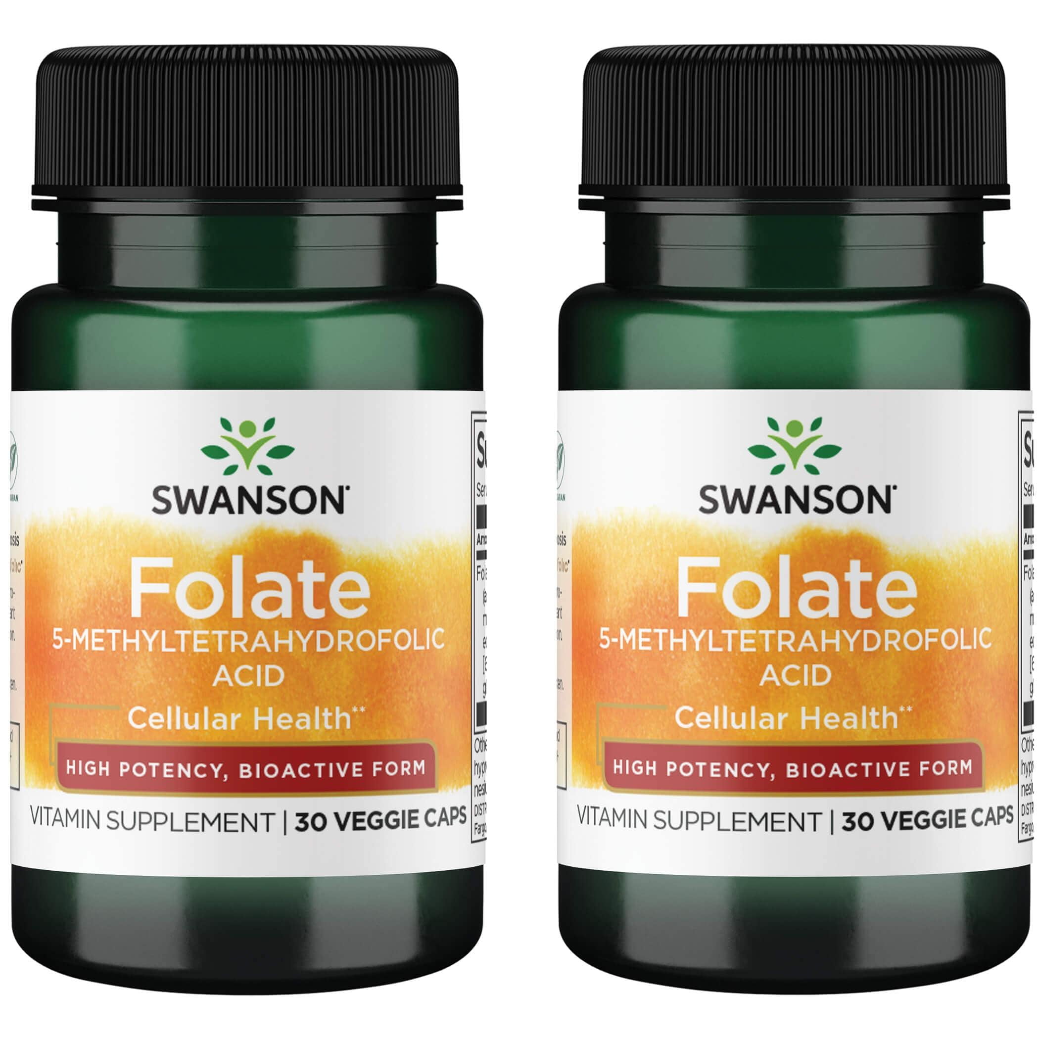 Swanson Folate 5 Methyltetrahydrofolic Acid High Potency Bioactive