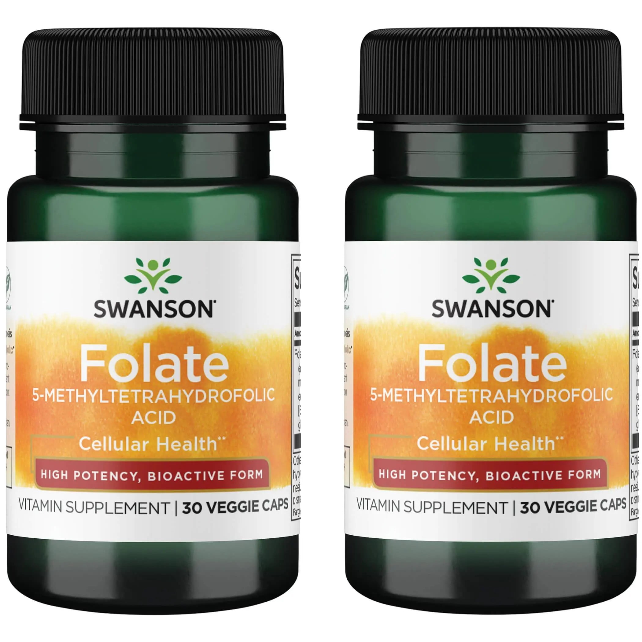 Swanson Folate 5-Methyltetrahydrofolic Acid - High Potency, Bioactive ...