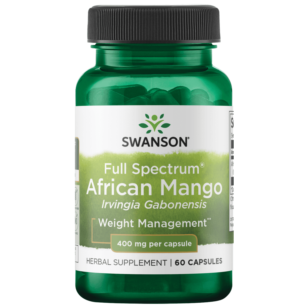 Swanson Full Spectrum African Mango Irvingia Gabonensis 400 mg 60 ...