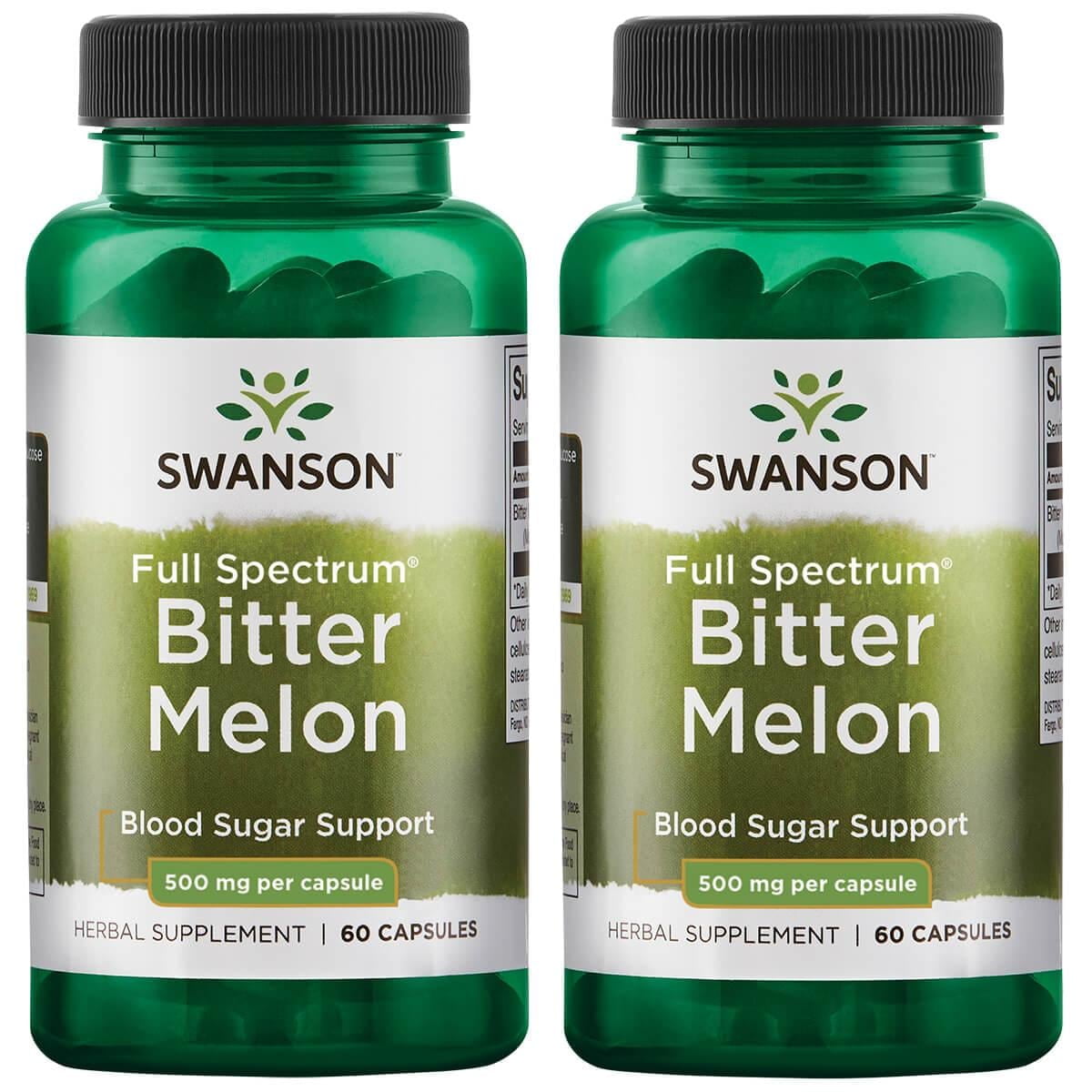 Swanson Full Spectrum Bitter Melon 500 mg 60 Caps 2 Pack - Walmart.com