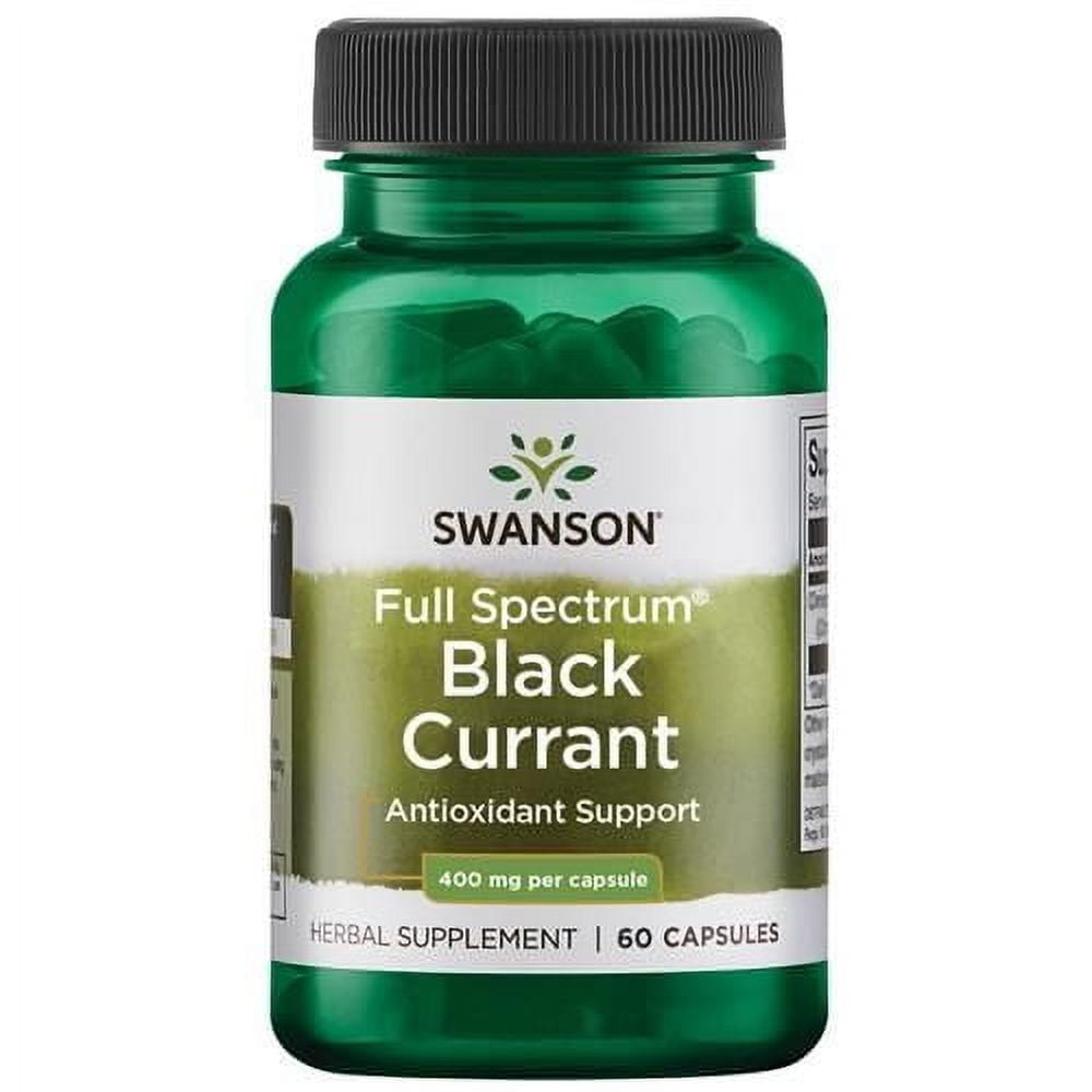 Swanson Full Spectrum Black Currant 400 Milligrams 60 Capsules ...