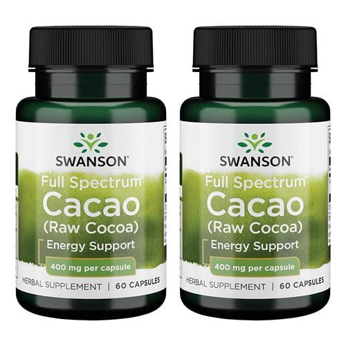 Swanson Full Spectrum Cacao (Raw Cocoa) - Herbal Supplement Promoting Mild Energy Support ...