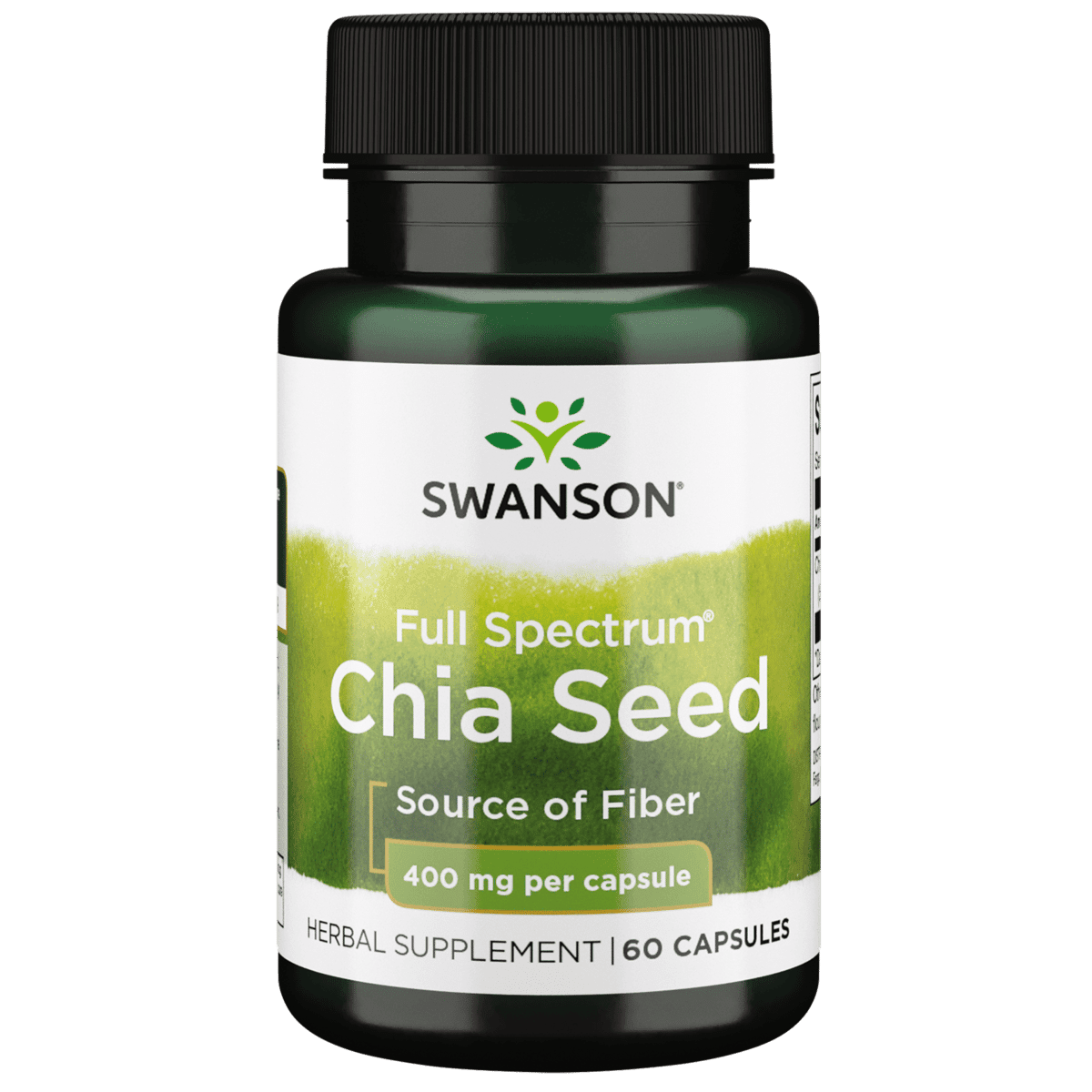 Swanson Health Whole Superfood Chia Seed Supplement, Full Spectrum, 400 ...