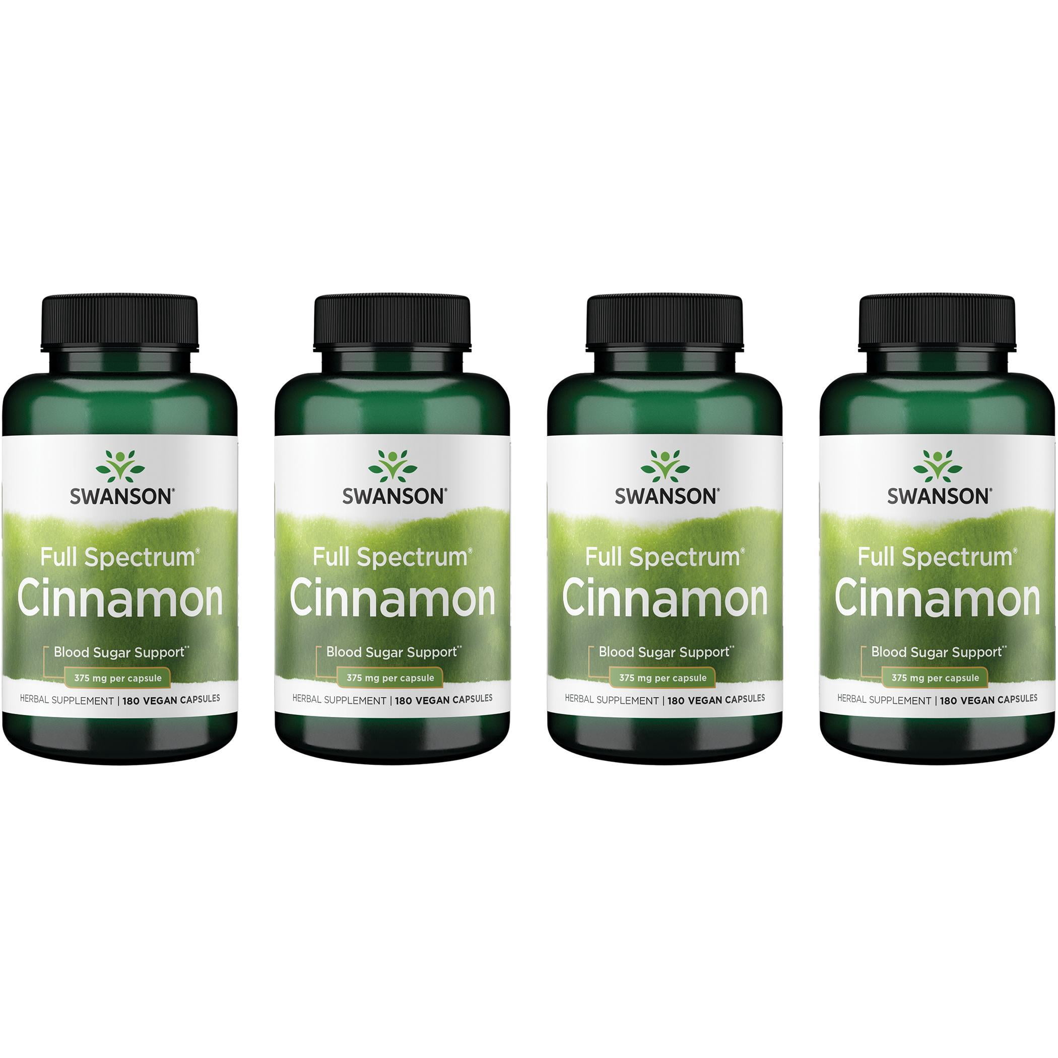 Swanson Full Spectrum Cinnamon 375 mg, Blood Pressure Support, 180 ...