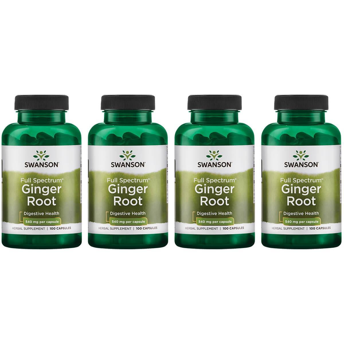 Swanson Supplements - Full Spectrum Ginger Root, 540 mg, 100 Caps, 4 ...