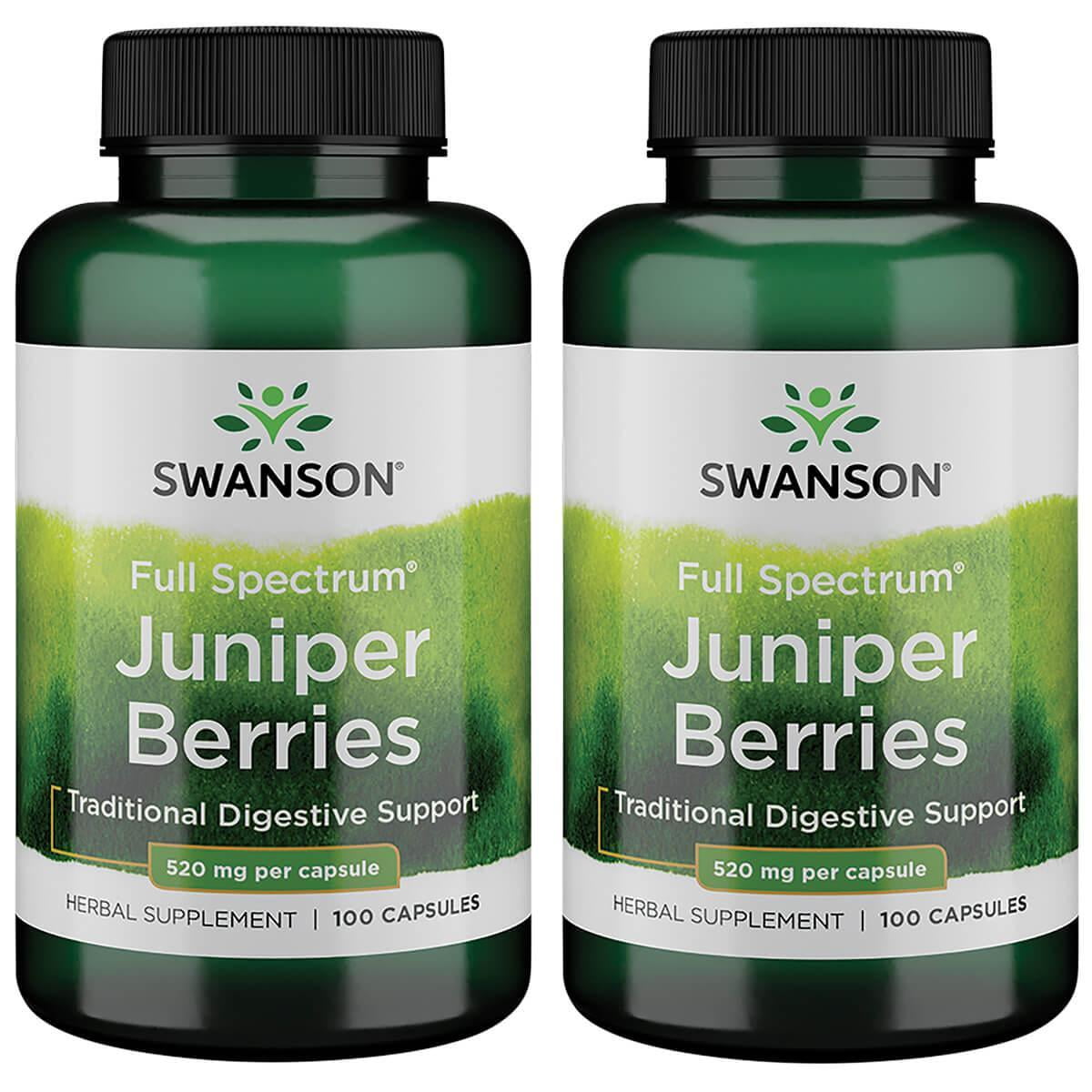 Swanson Full Spectrum Juniper Berries Supplement Capsules, 520 mg, 100 ...