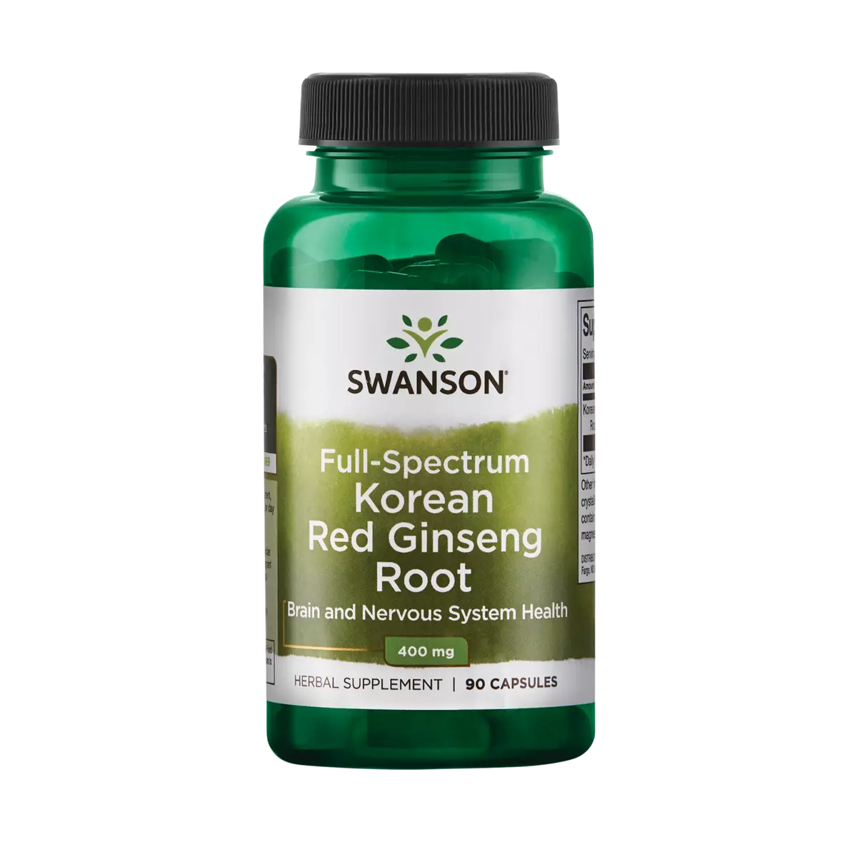 Swanson Full Spectrum Korean Red Ginseng Root Capsules, 400 mg, 90 ...