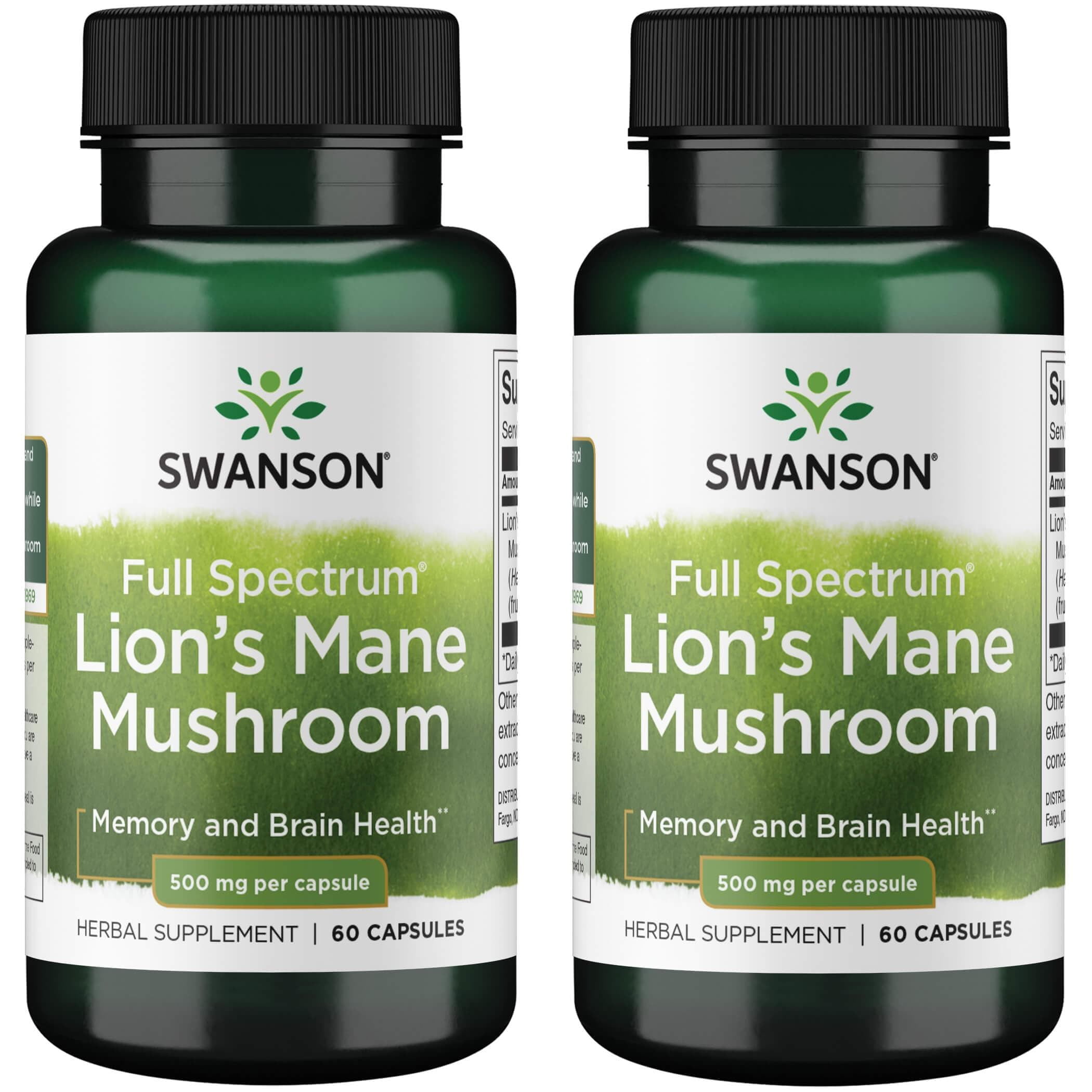 Swanson Full Spectrum Lion's Mane Mushroom, Helps Support Mental ...
