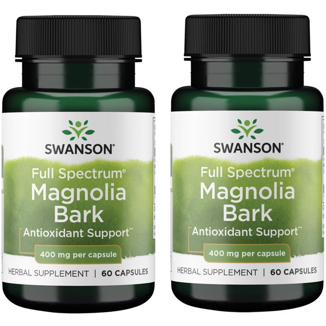 Swanson Supplement - Full Spectrum Magnolia Bark Capsules, 400mg, 60 ...