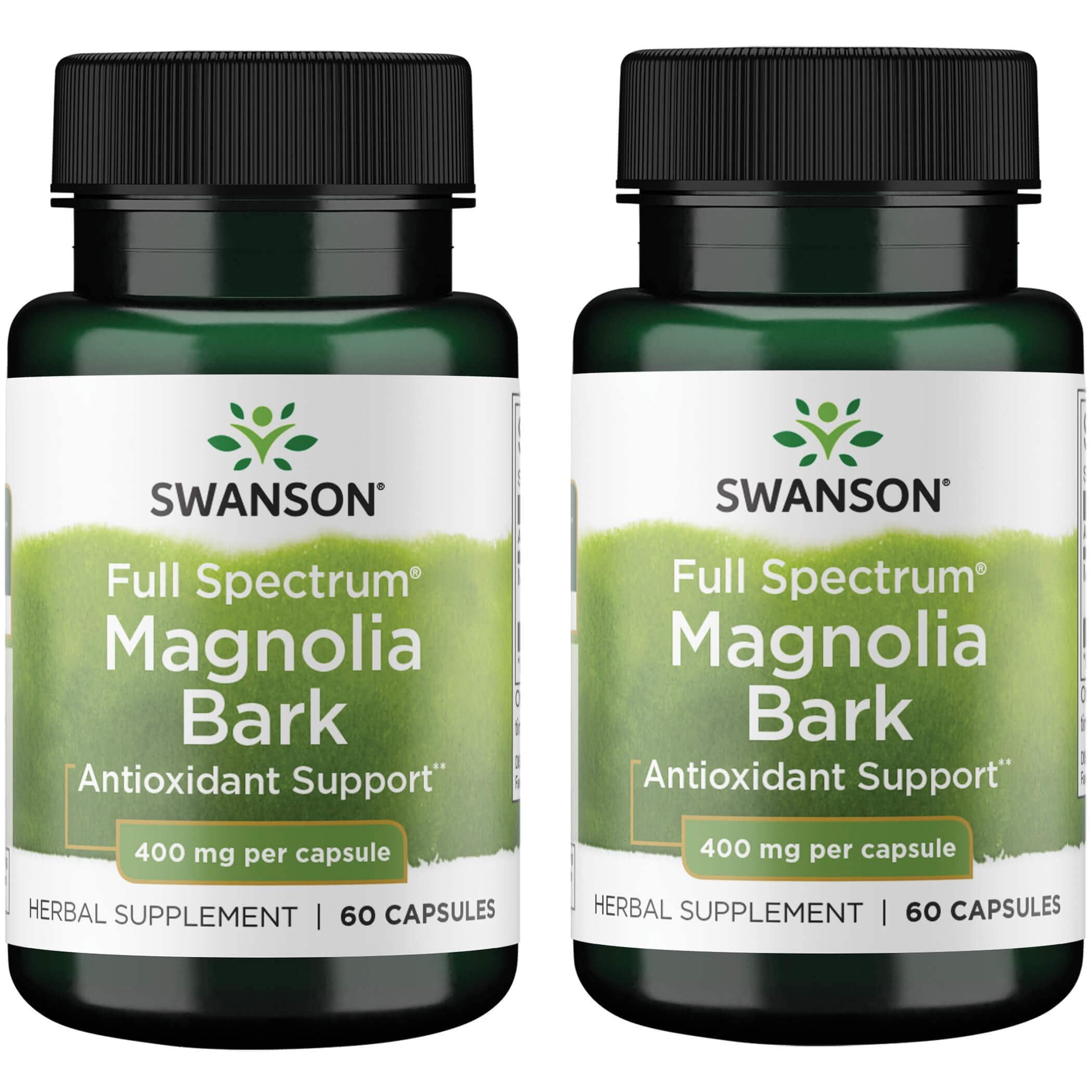 Swanson Full Spectrum Magnolia Bark 400 mg 60 Caps 2 Pack - Walmart.com