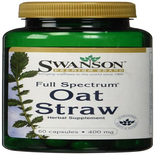 Swanson Full Spectrum Oat Straw 400 Milligrams 60 Capsules Packaging ...