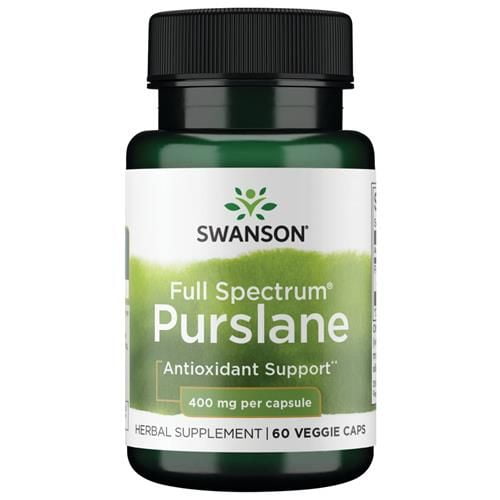 Swanson Full Spectrum Purslane 400 Milligrams 60 Veg Capsules Packaging ...