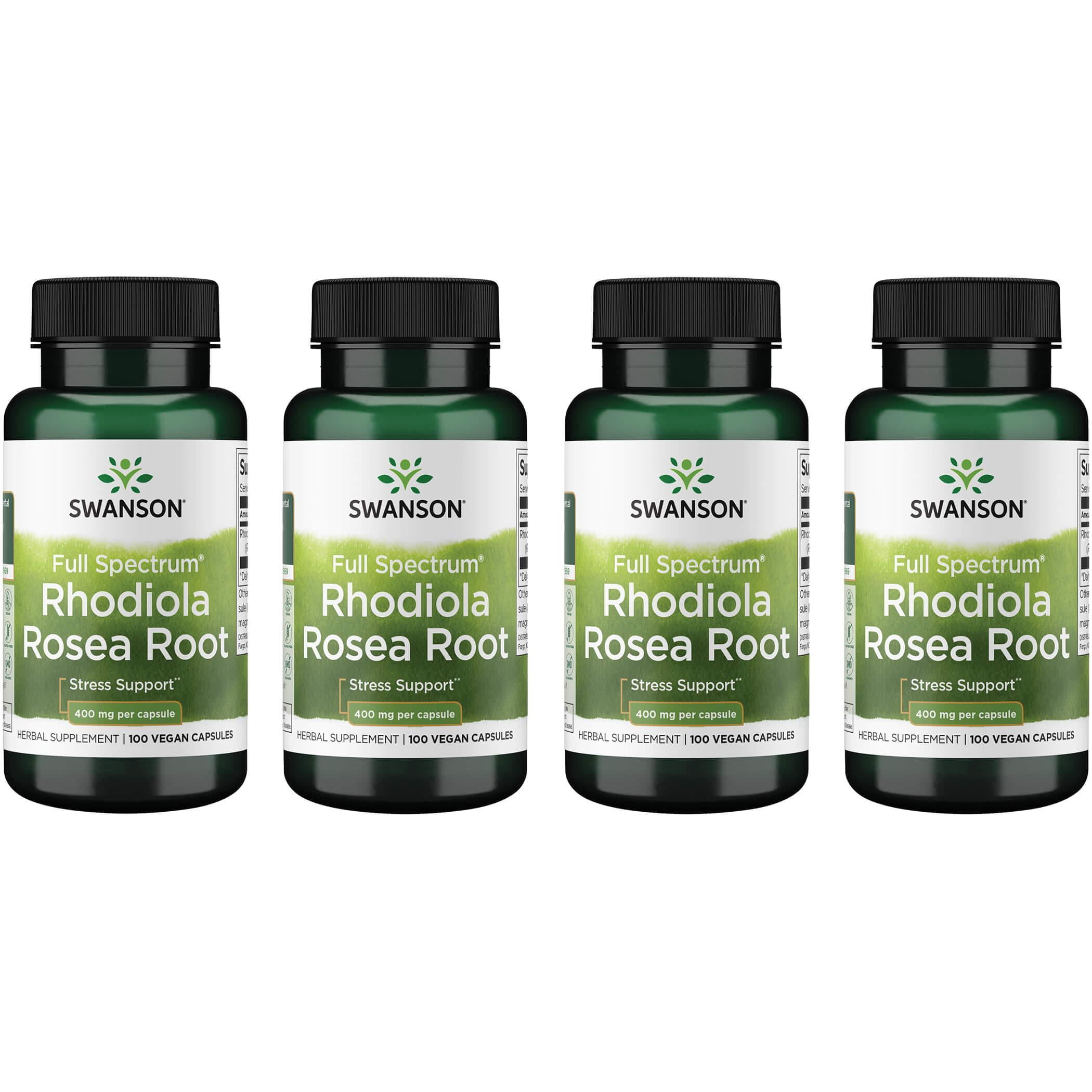 Swanson Rhodiola Rosea Root Supplement, Stress & Energy Management, 400 ...