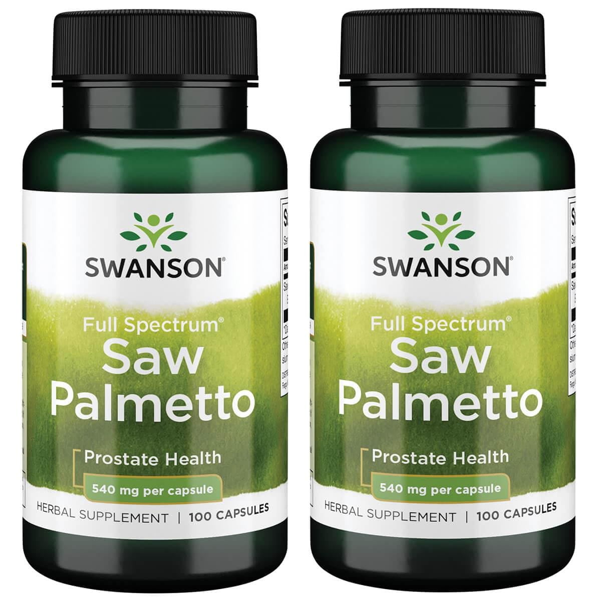 Swanson Supplement Full Spectrum Saw Palmetto Berries 540 mg 100 Caps 2 ...