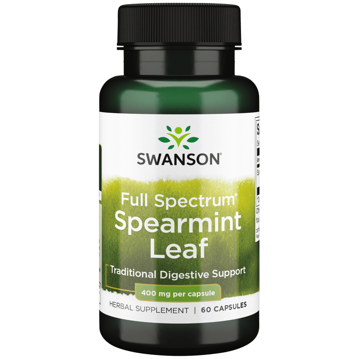 Swanson Full Spectrum Spearmint Leaf Capsules, 400 mg, 60 Count ...