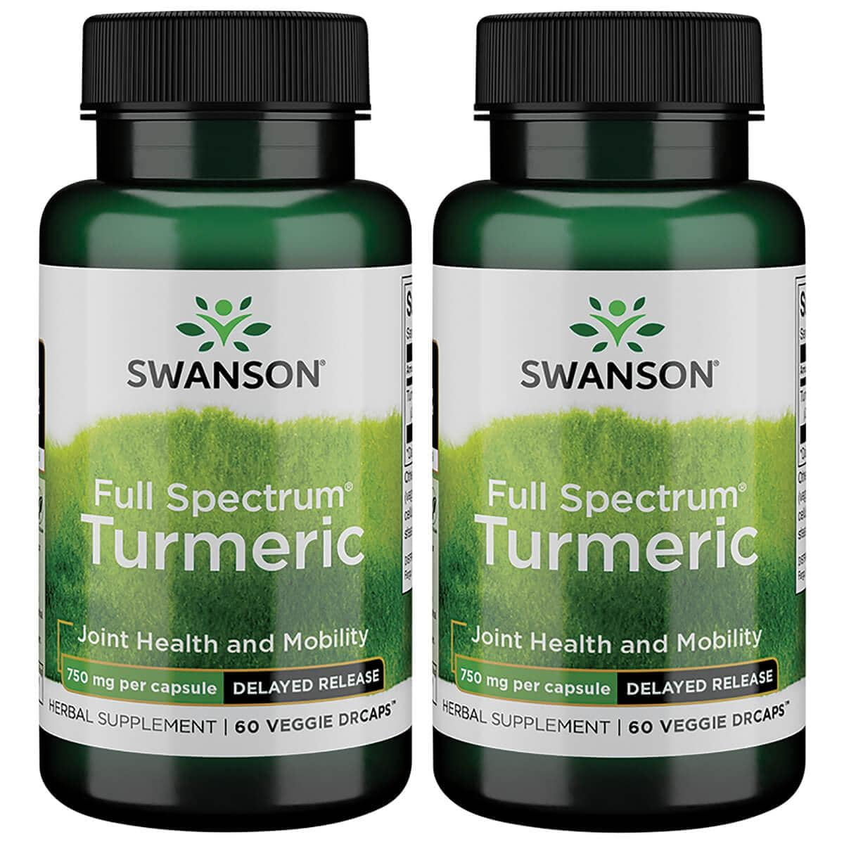 Swanson Full Spectrum Turmeric 750 mg 60 Veg Caps 2 Pack - Walmart.com