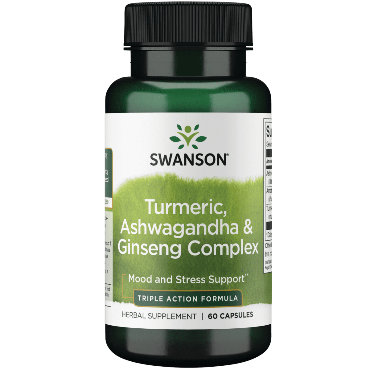 Swanson Full Spectrum Turmeric, Ashwagandha and Ginseng Complex 60 ...