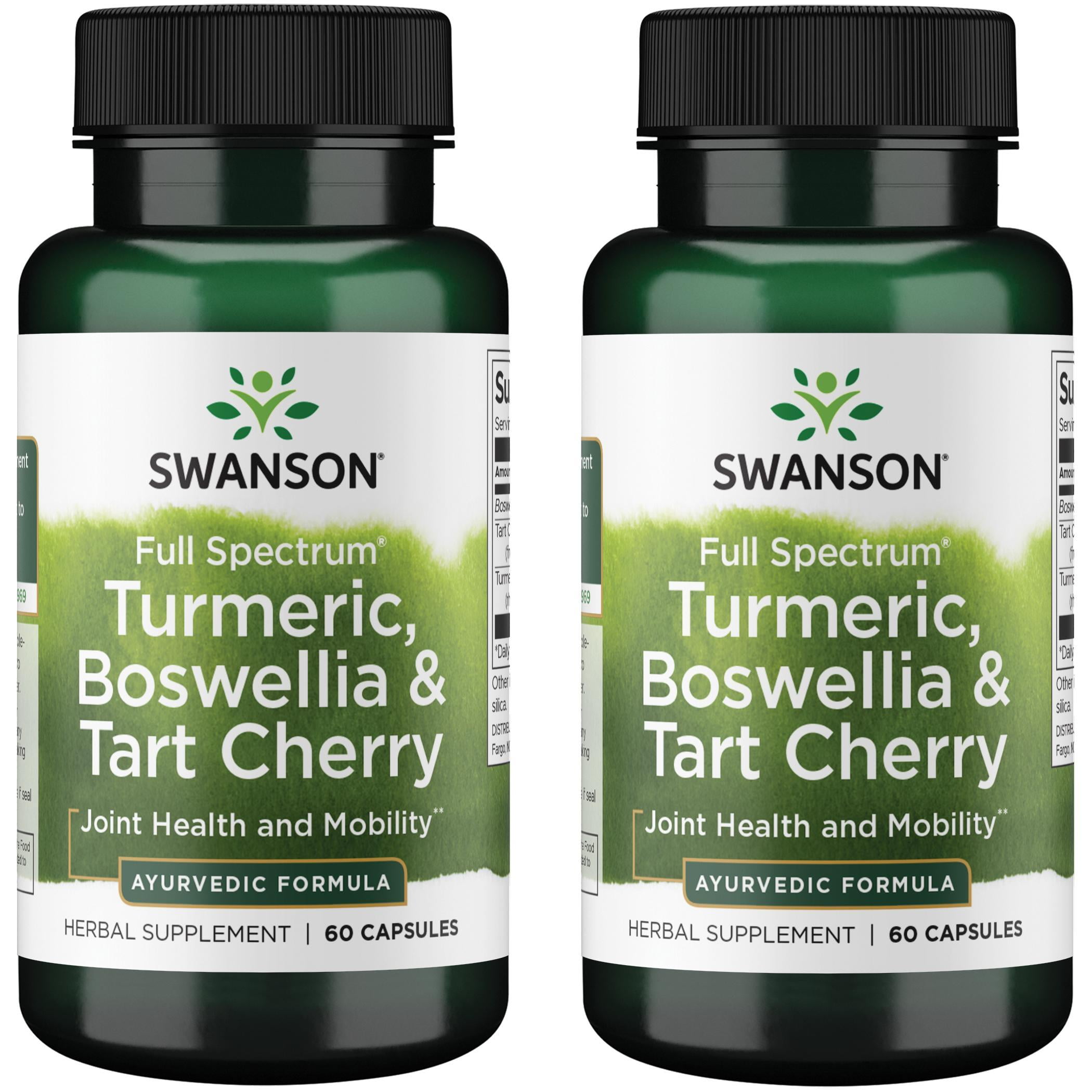 Swanson Turmeric Supplement Capsules with Boswellia & Tart Cherry - 60 ...