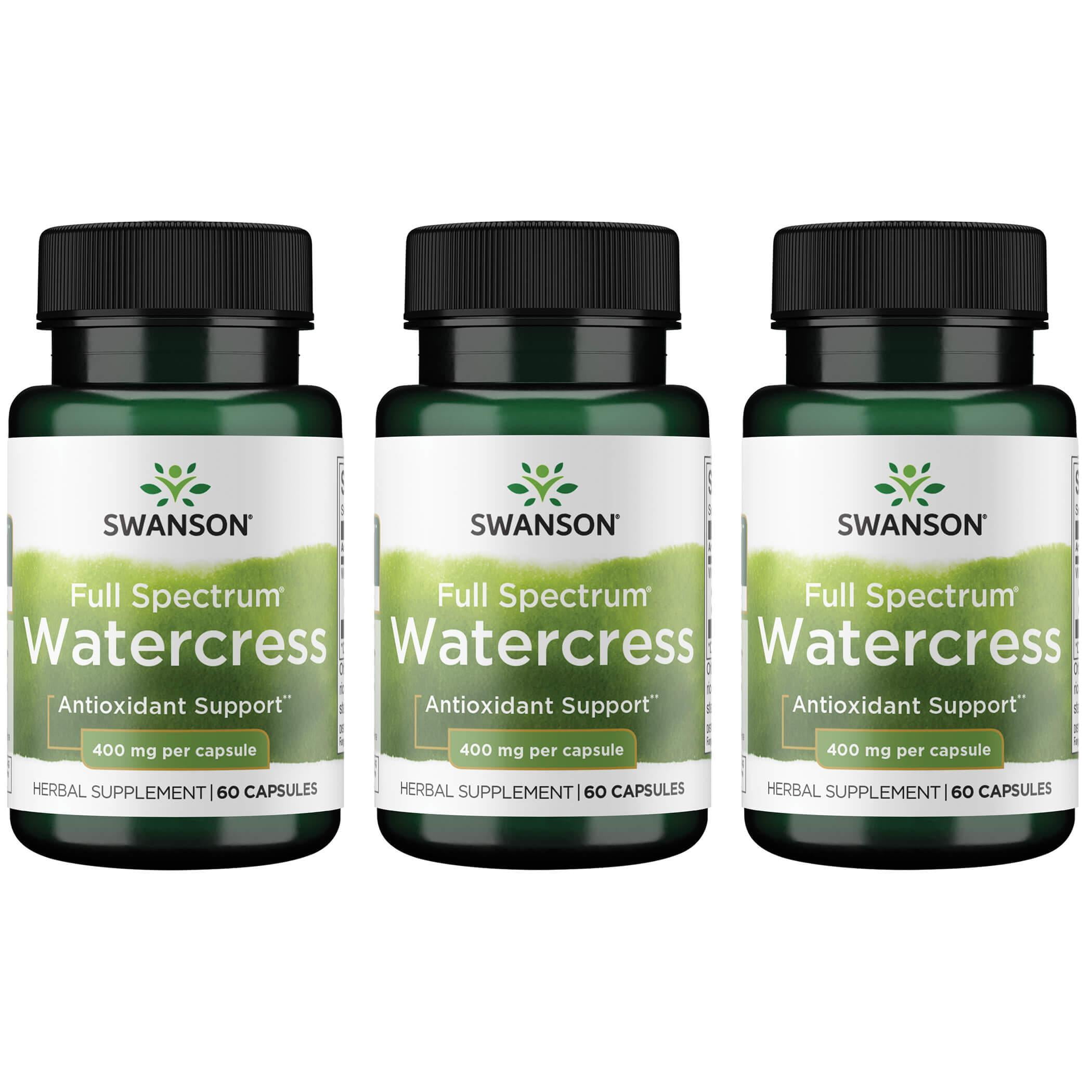 Swanson Natural Full Spectrum Watercress Pills, 400 mg, 60 Capsules ...