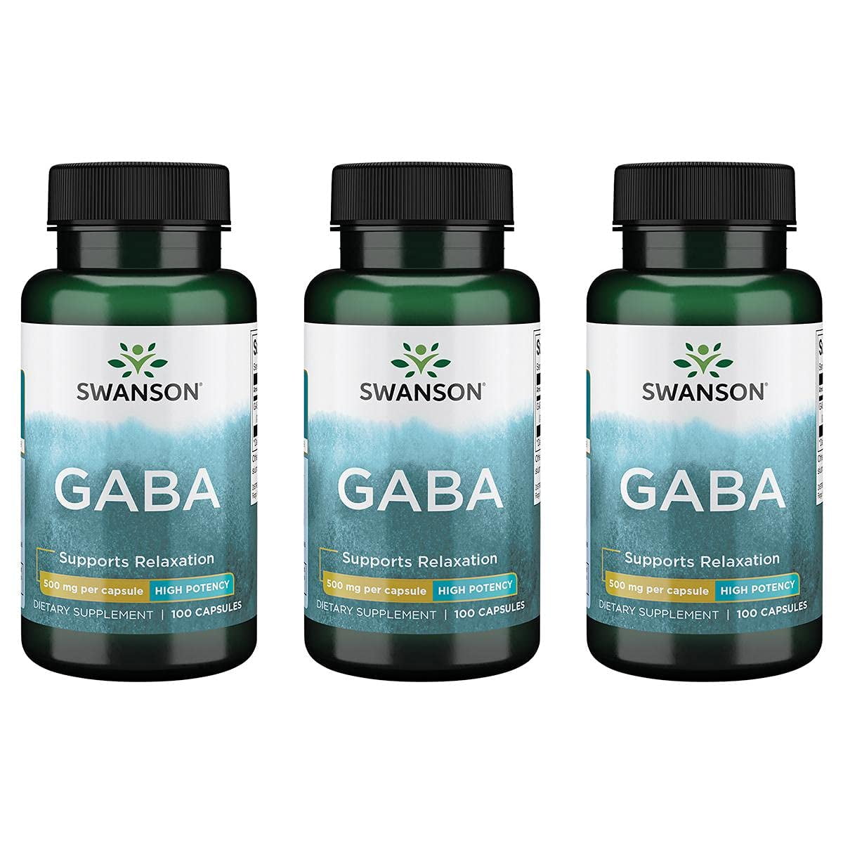 Swanson GABA - Amino Acid Supplement Promoting Calm & Relaxation to Support Restful Sleep - High ...