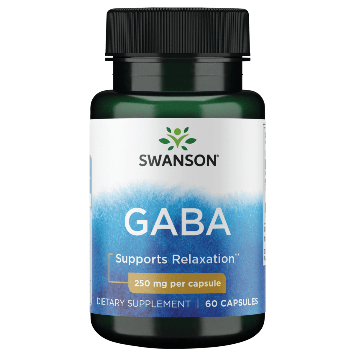Swanson Gaba Gamma Aminobutyric Acid 250 mg 60 Capsules - Walmart.com