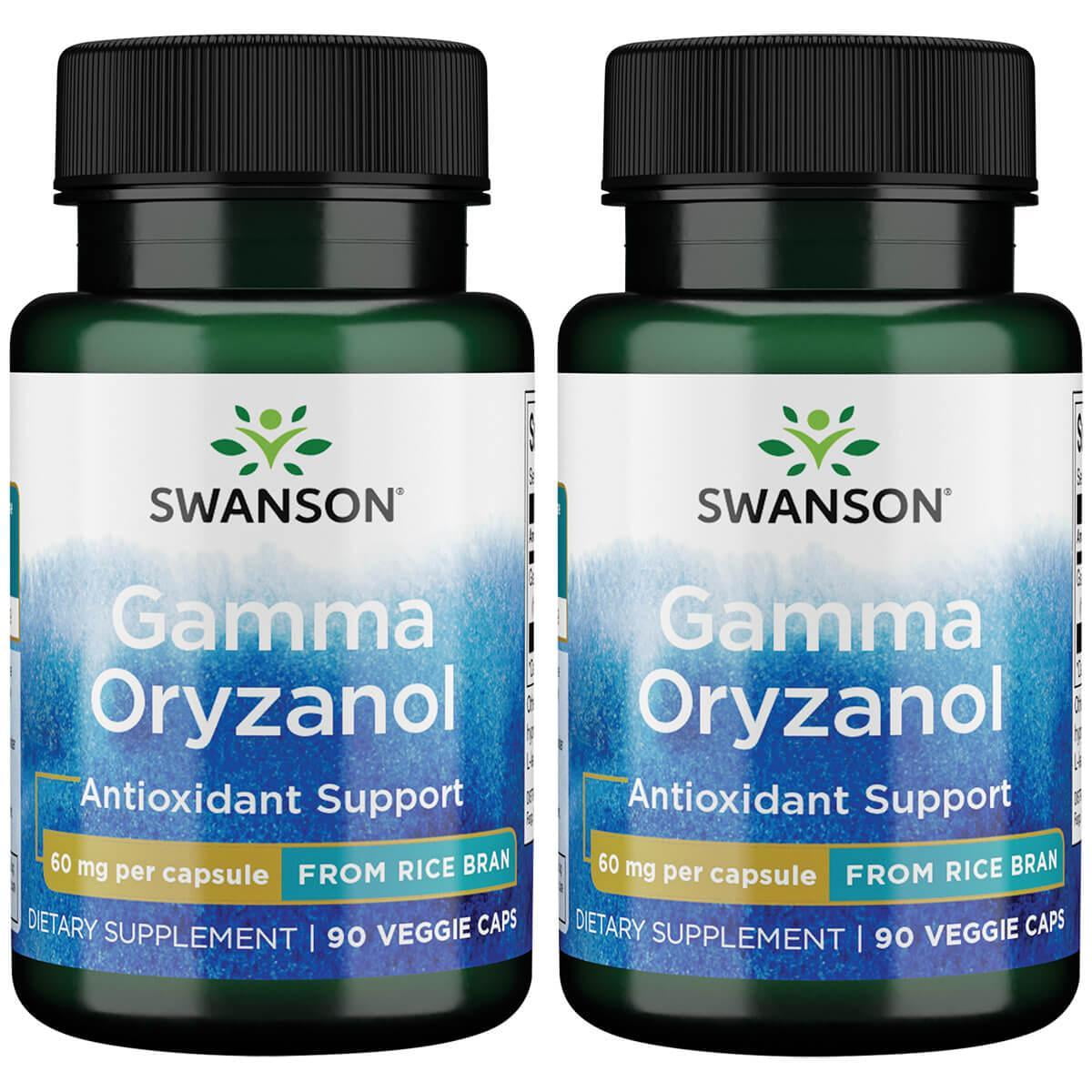 Swanson Gamma Oryzanol - from Rice Bran 60 mg 90 Veg Caps 2 Pack ...