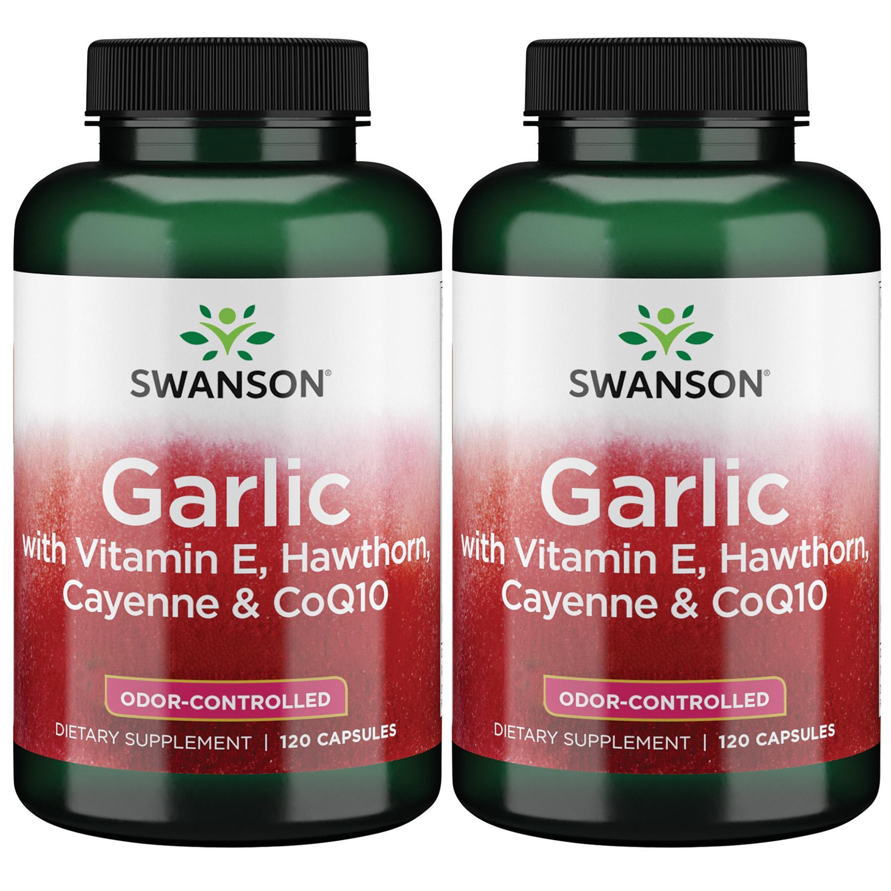 Swanson Garlic with Vitamin E, Hawthorn, Cayenne & Coq10 - Odor ...
