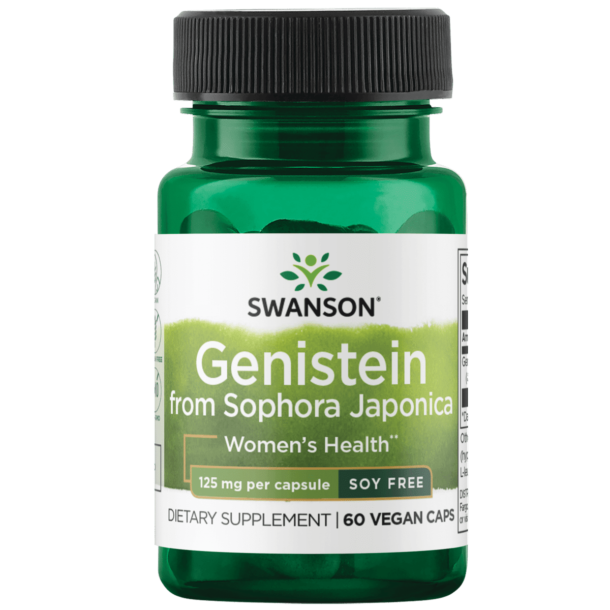 Swanson Ultra Genistein Supplement, 125 mg 60 Veggie Capsules ...