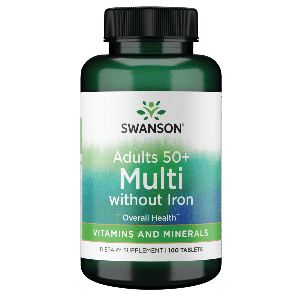 Swanson Adults 50+ Multi Vitamins Without Iron, 100 Tablets - Walmart.com