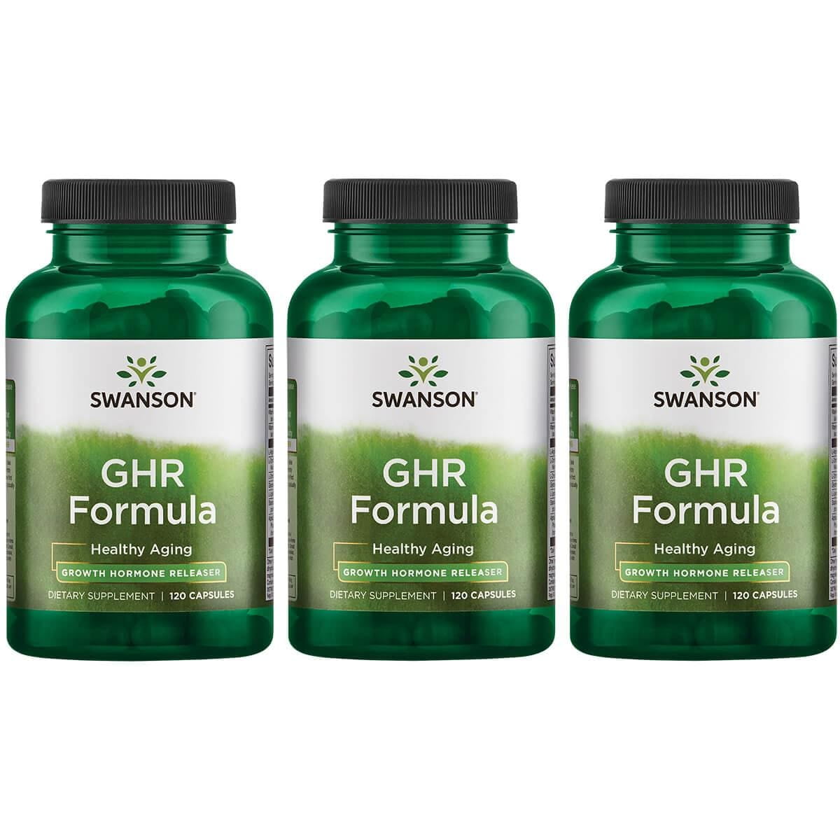 Swanson Ghr Formula - Growth Hormone Releaser 120 Caps 3 Pack - Walmart.com