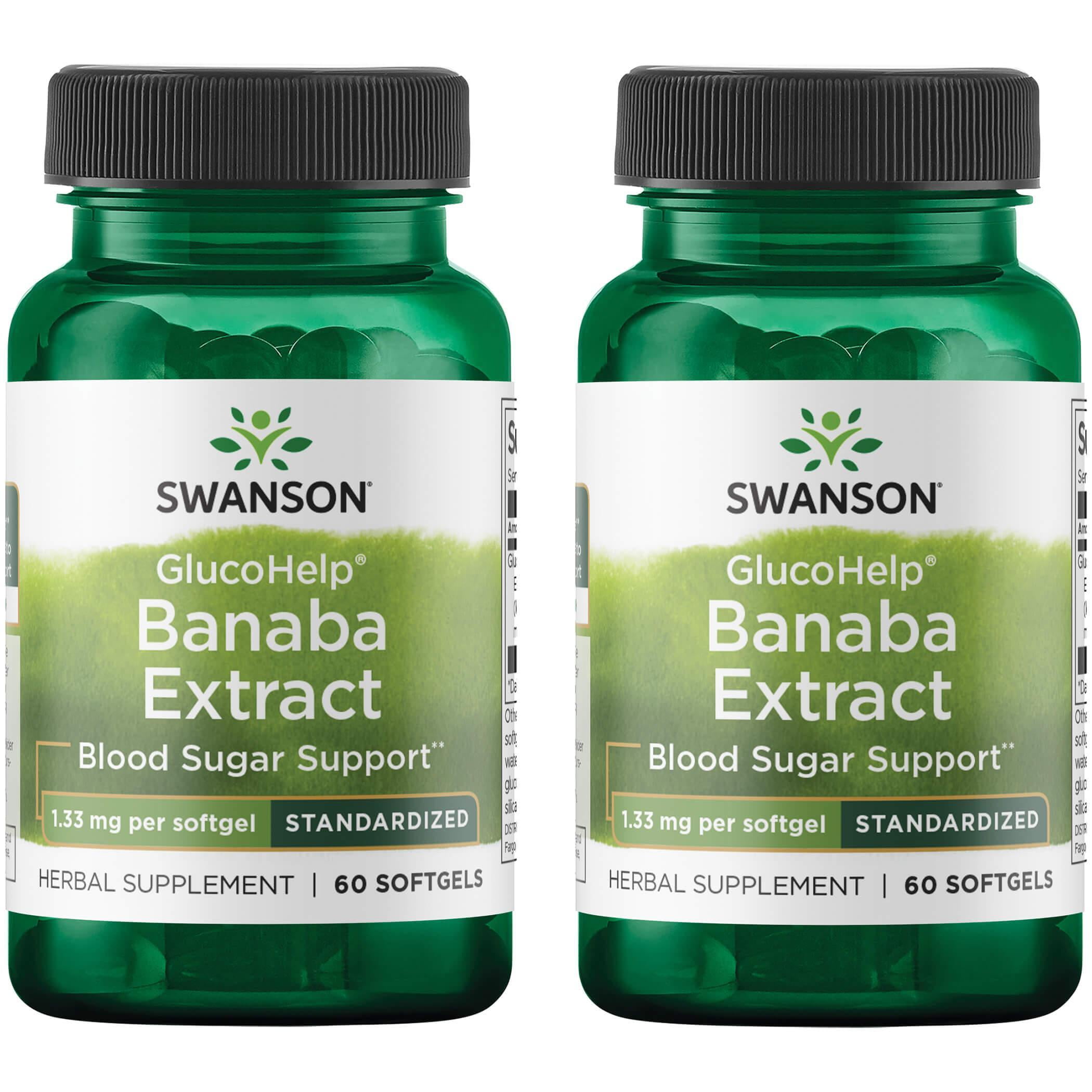 Swanson Herbal Supplement - Natural GlucoHelp Banaba Extract ...