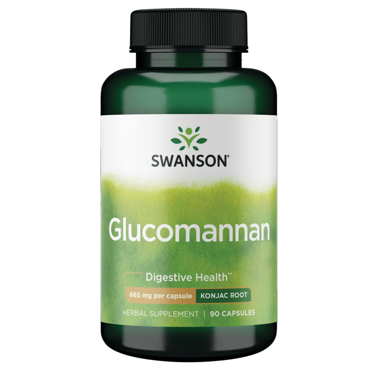 Swanson Glucomannan 665 mg 90 Capsules - Walmart.com