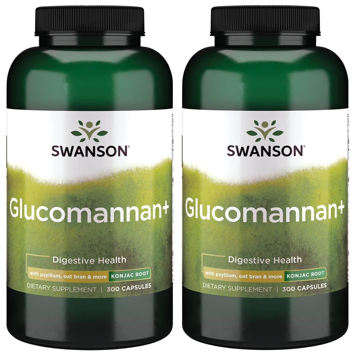 Swanson Glucomannan+ - Konjac Root 300 Caps 2 Pack - Walmart.com