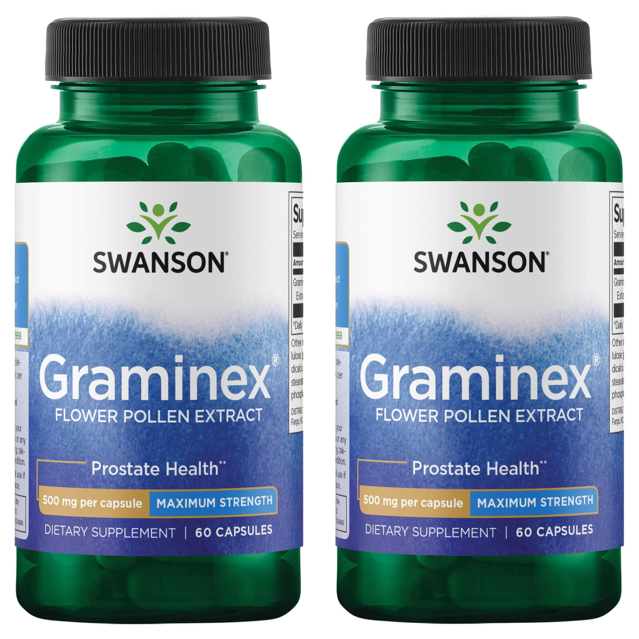 Swanson Graminex Flower Pollen Extract - Maximum Strength 500 mg 60 ...