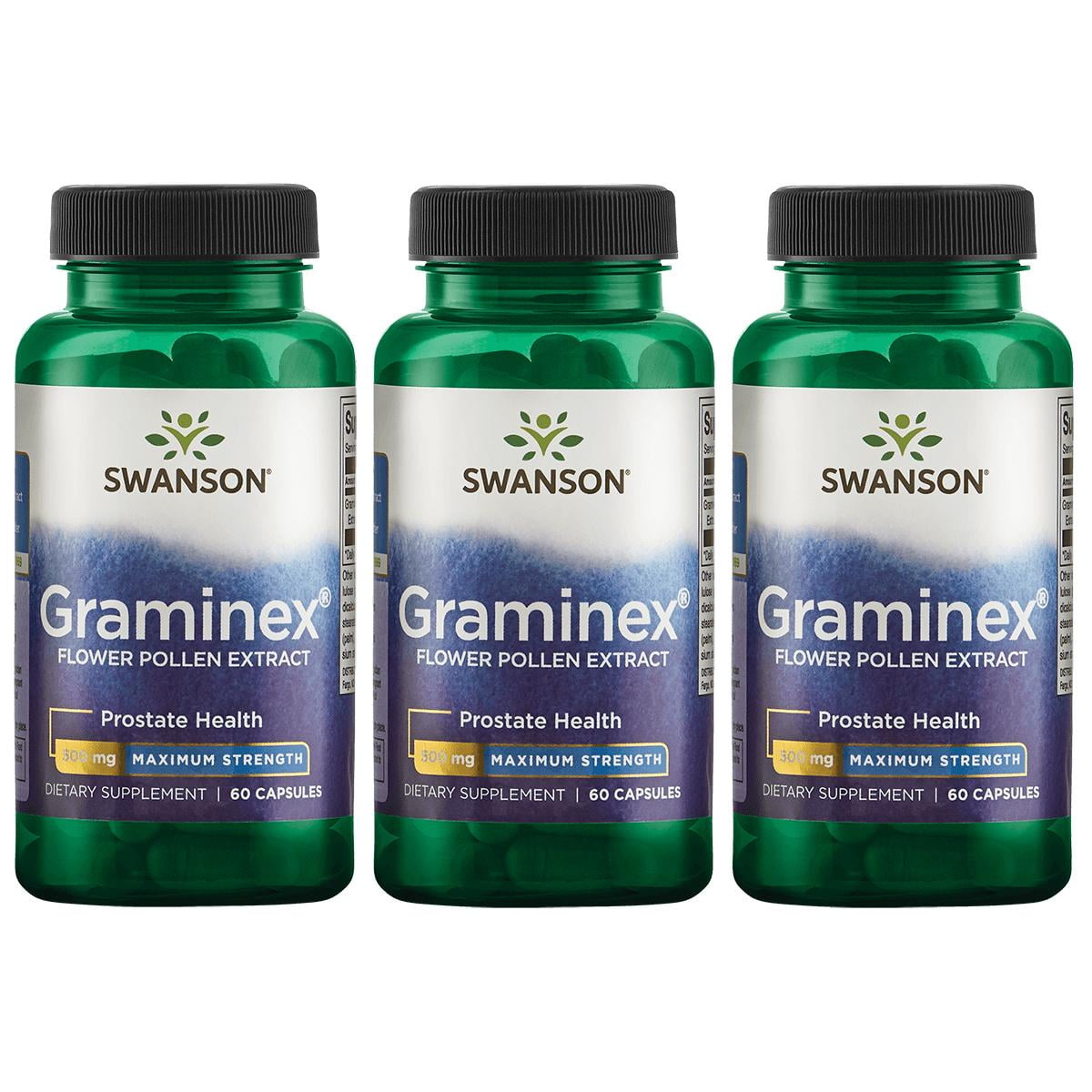 Swanson Graminex Flower Pollen Extract - Maximum Strength 500 mg 60 ...
