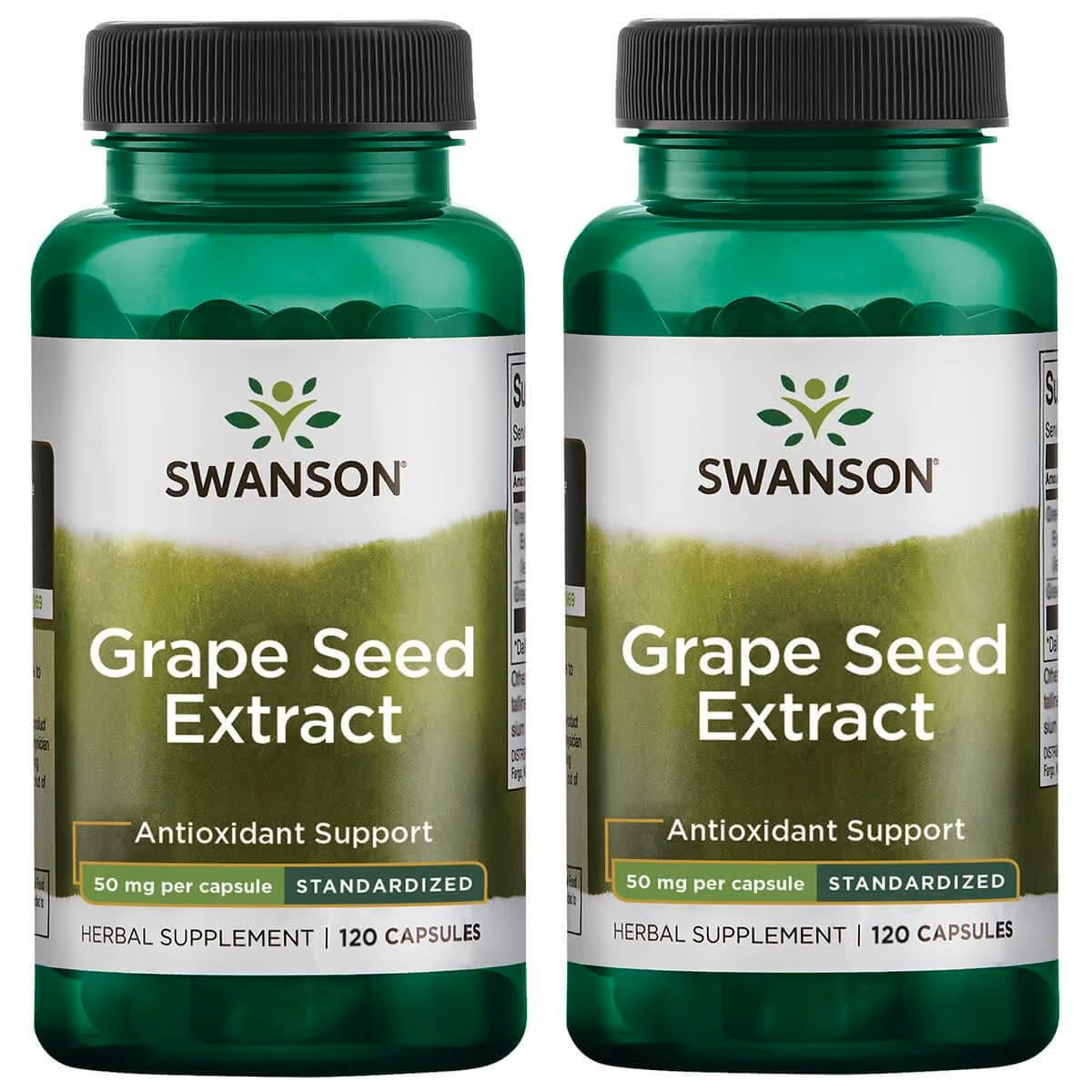 Swanson Grape Seed Extract (Standardized) 50 Milligrams 120 Capsules (2 ...