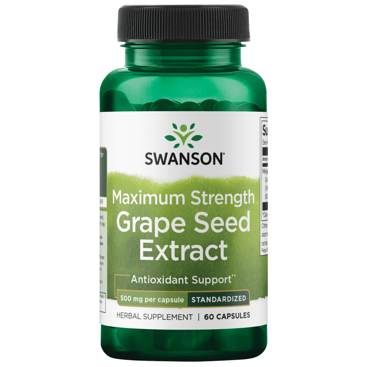 Swanson Grape Seed Extract (Standardized) 500 mg 60 Capsules - Walmart.com