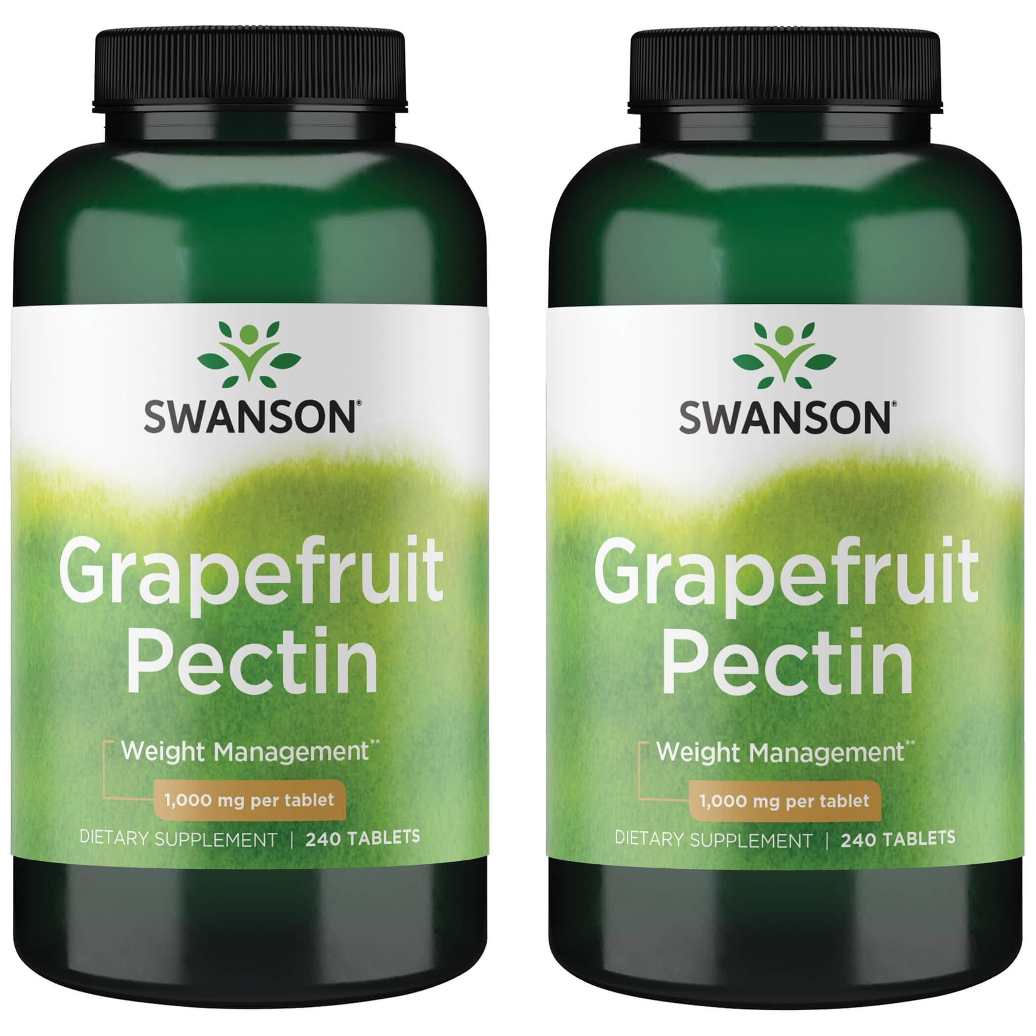 Swanson Grapefruit Pectin Citrus Fiber, 1,000 mg, 240 Tabs, 2 Pack ...