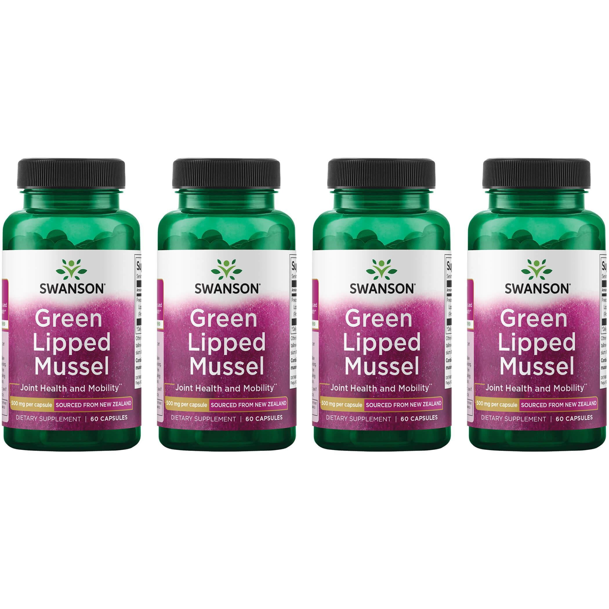 Swanson Health Natural Supplement - Green Lipped Mussel Capsules, 500mg ...