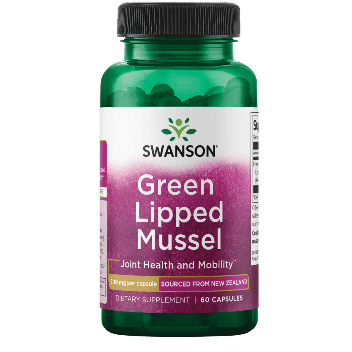 Swanson Health Supplements Natural Green Lipped Mussel Capsules, 500 mg ...