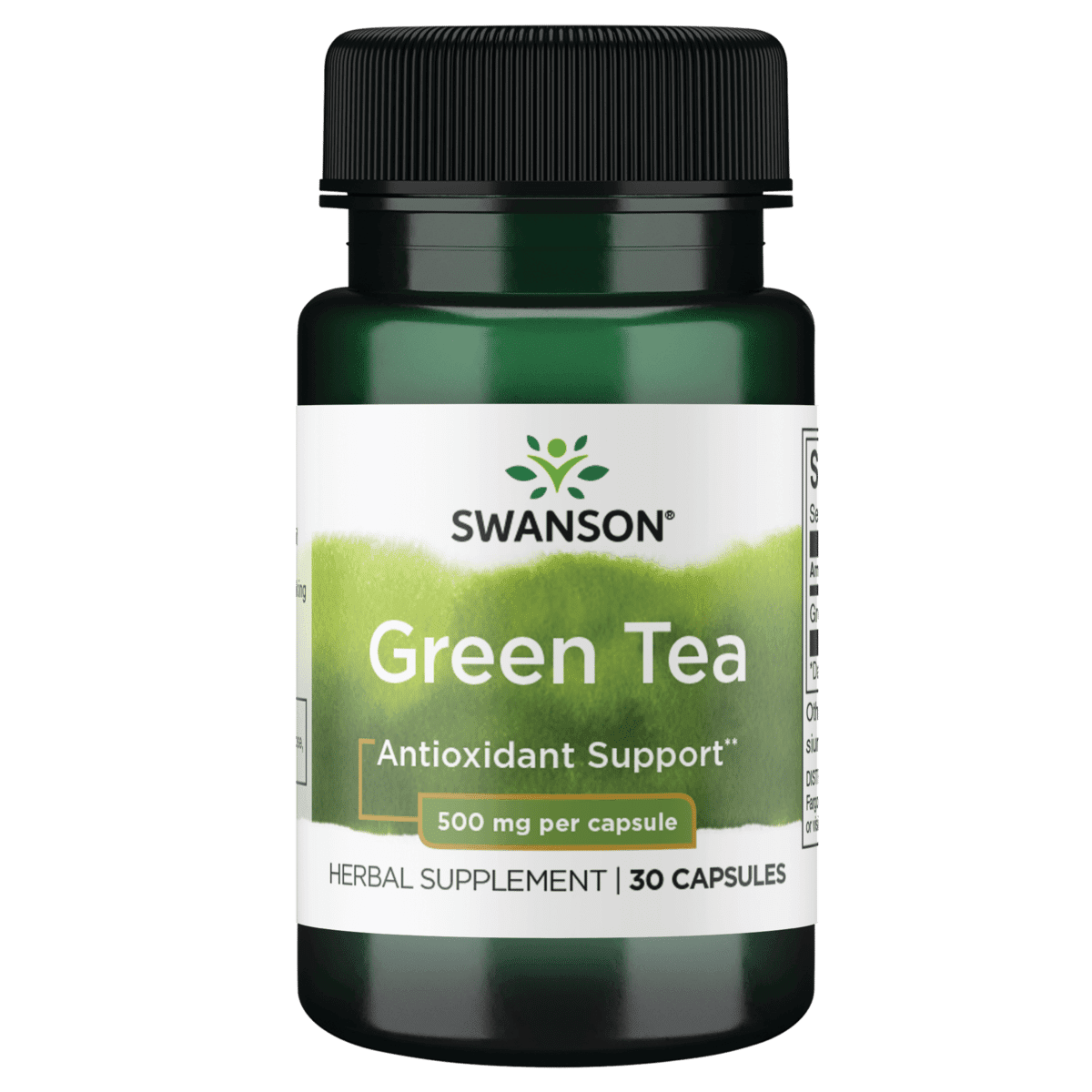 Swanson Green Tea 500 mg 30 Capsules - Walmart.com