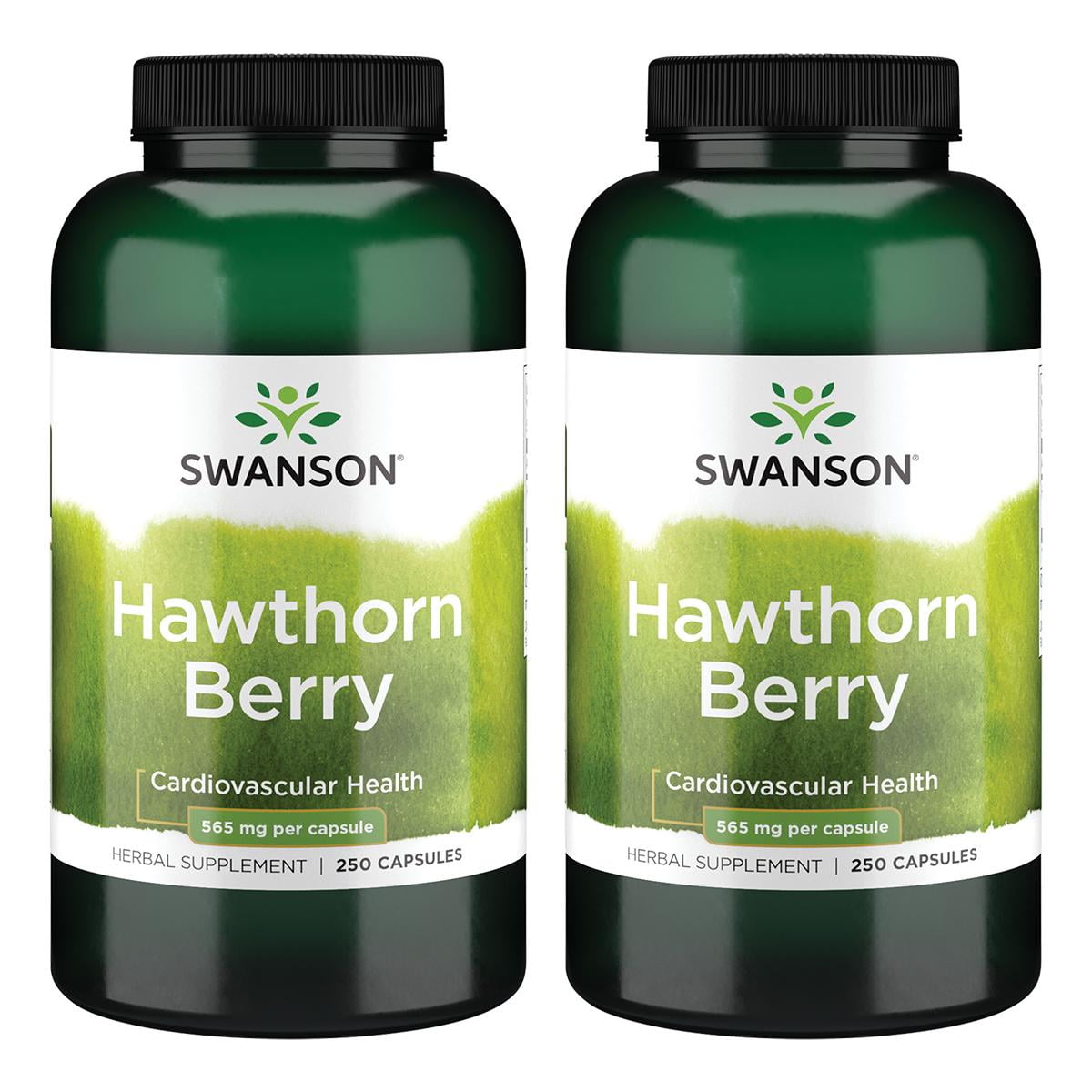 Swanson Hawthorn Berry Supplement Pills, 565 mg, 250 Capsules, 2 Pack ...