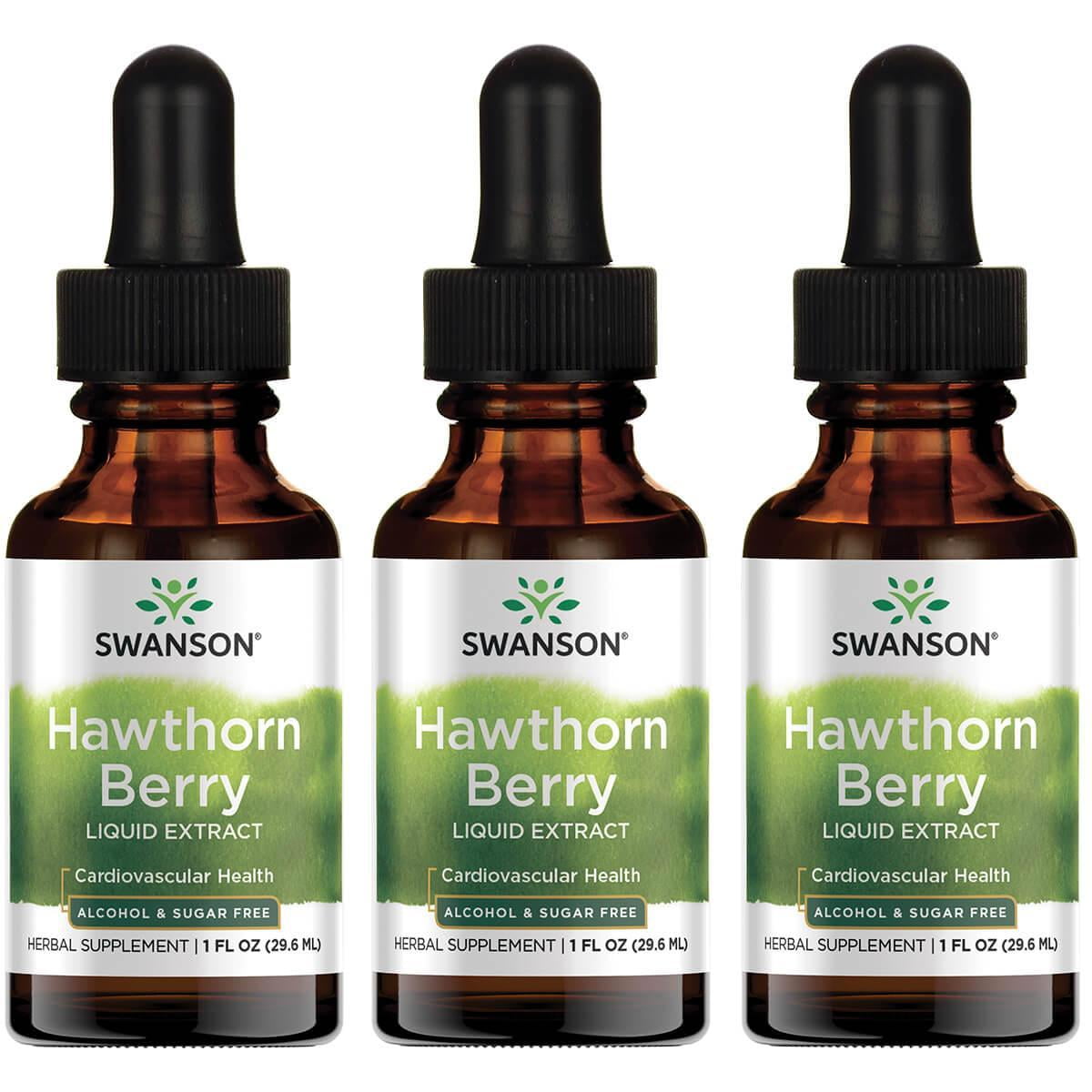 Swanson Hawthorn Berry Supplement - Liquid Extract, Alcohol & Sugar ...