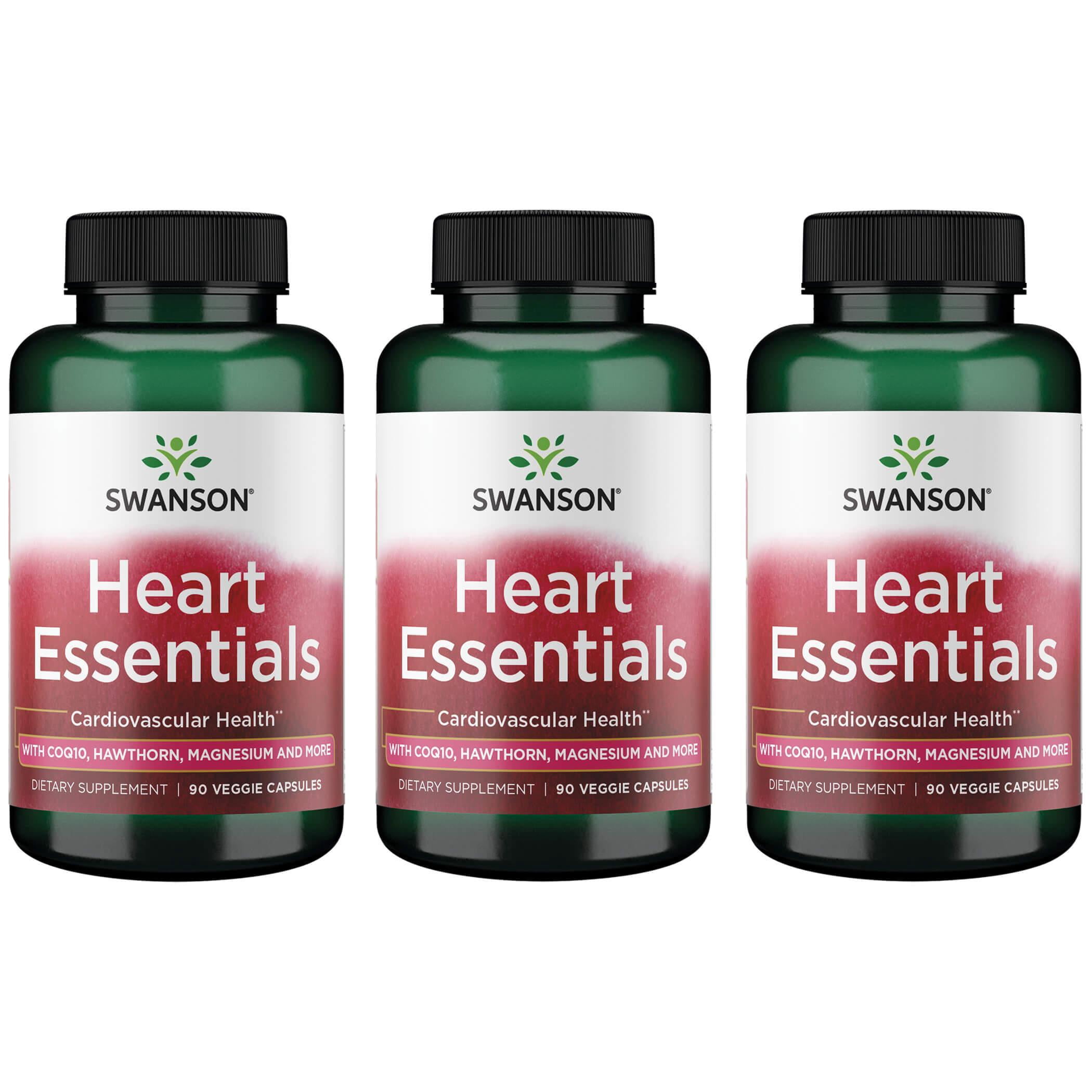 Swanson Heart Essentials 90 Vegan Caps 3 Pack - Walmart.com