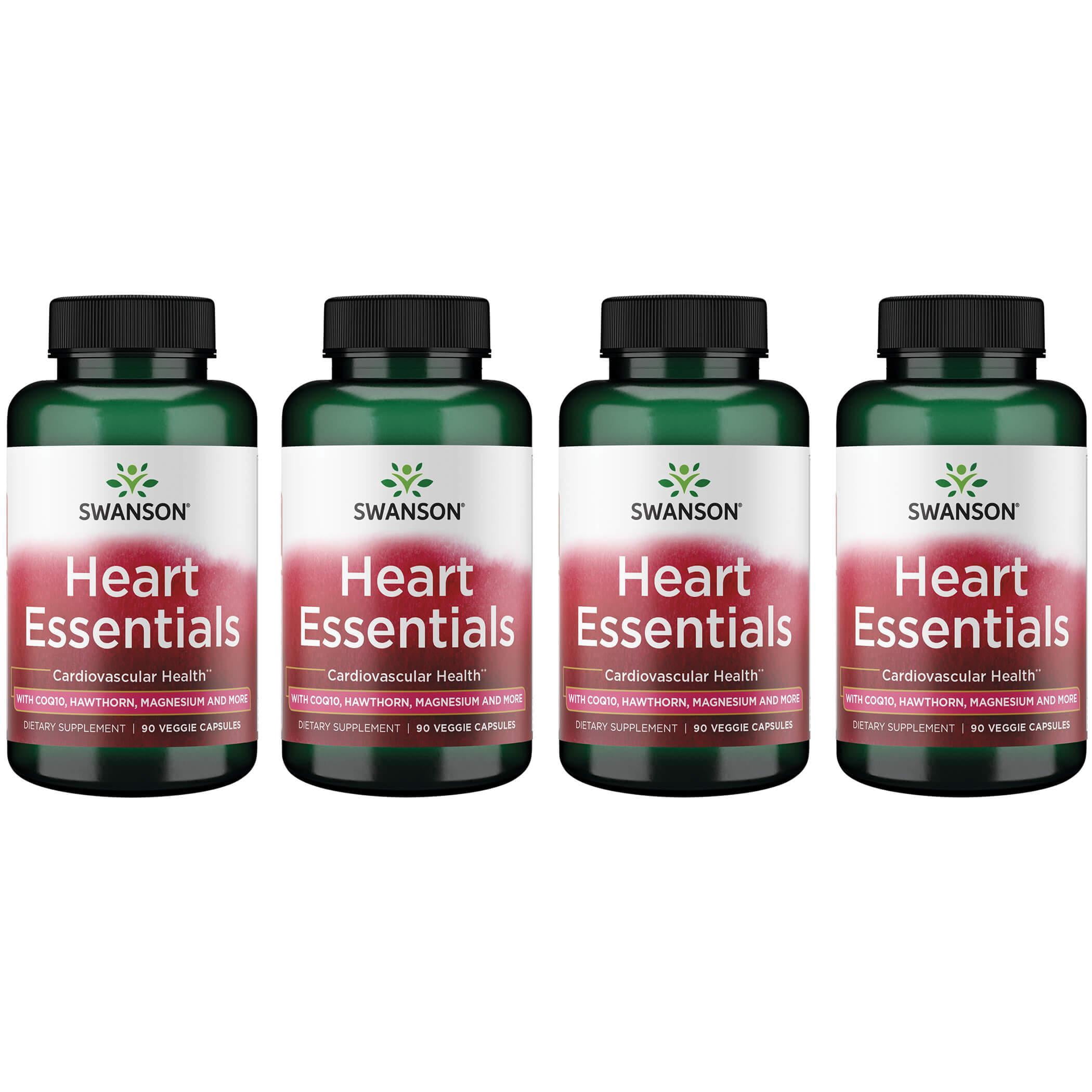 Swanson Heart Essentials 90 Vegan Caps 4 Pack - Walmart.com