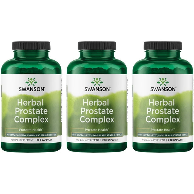 Swanson Herbal Prostate Complex 200 Caps 3 Pack - Walmart.com